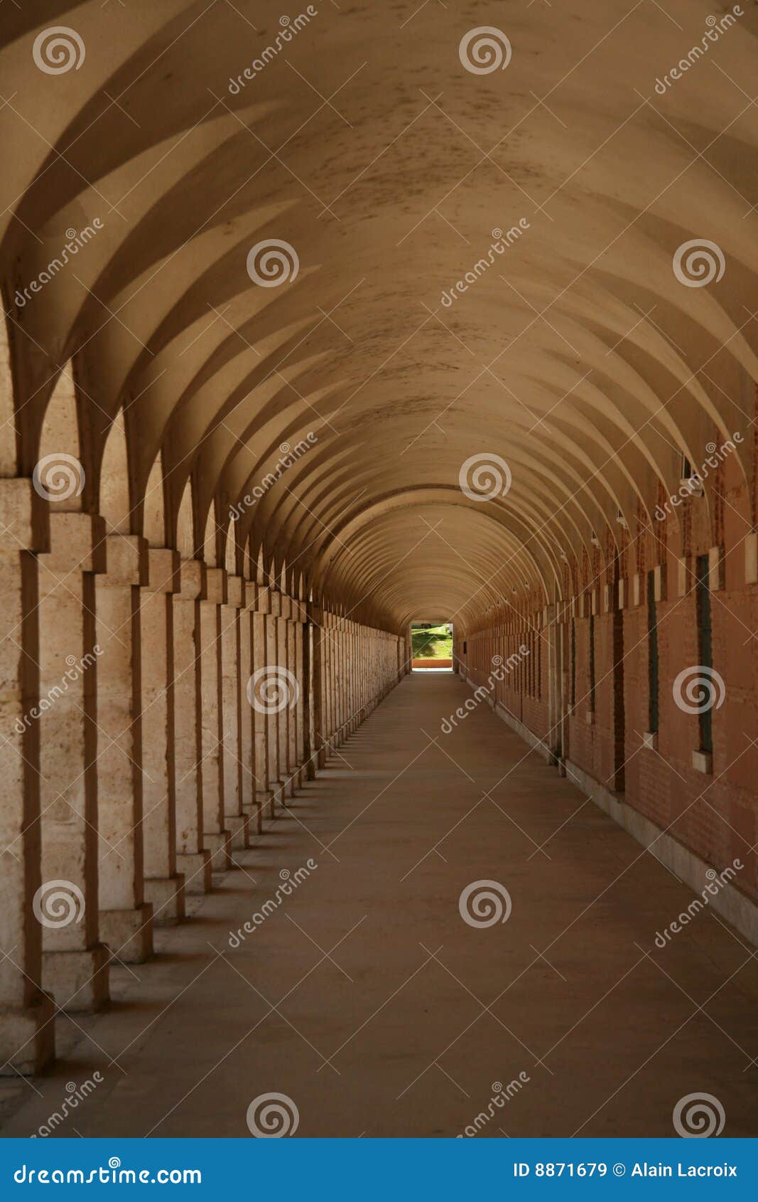 Endless gallery stock image. Image of archway, arch, curves - 8871679