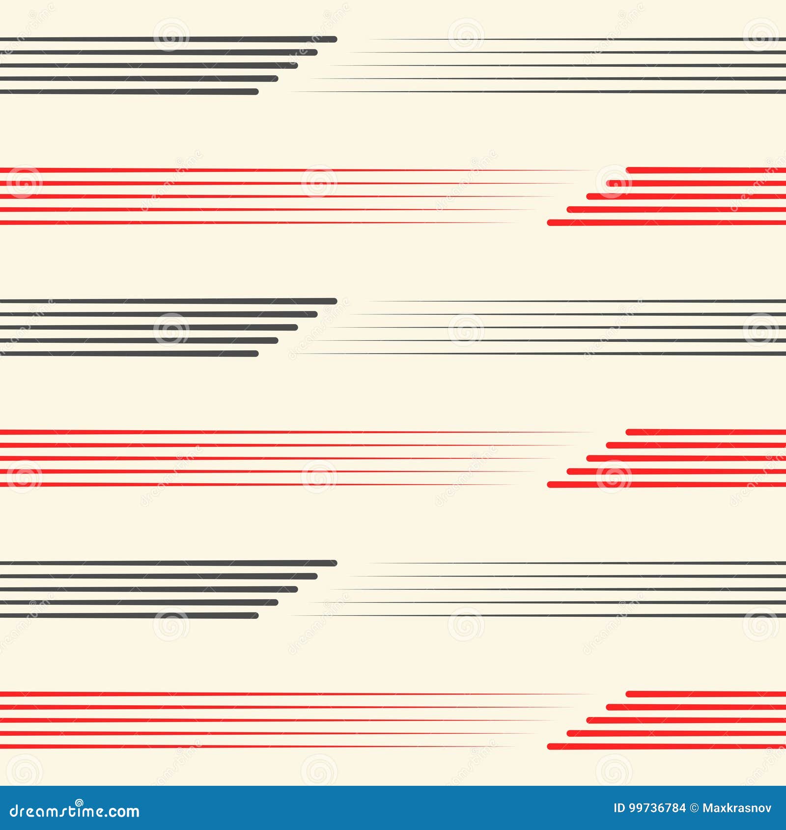 Endless Geomertic Design. Simple Horizontal Line Pattern Stock Vector ...