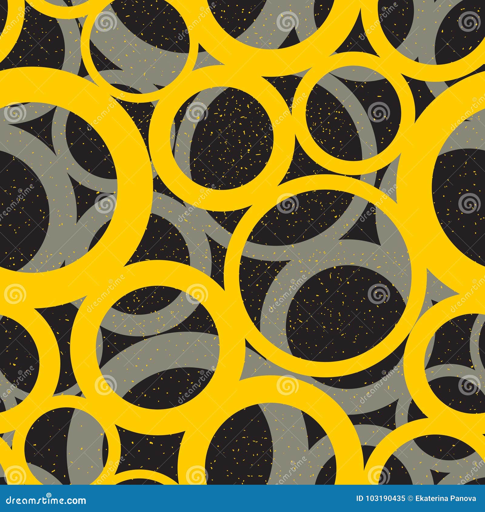 Endless Geometric Pattern with Circles. Stock Vector - Illustration of ...