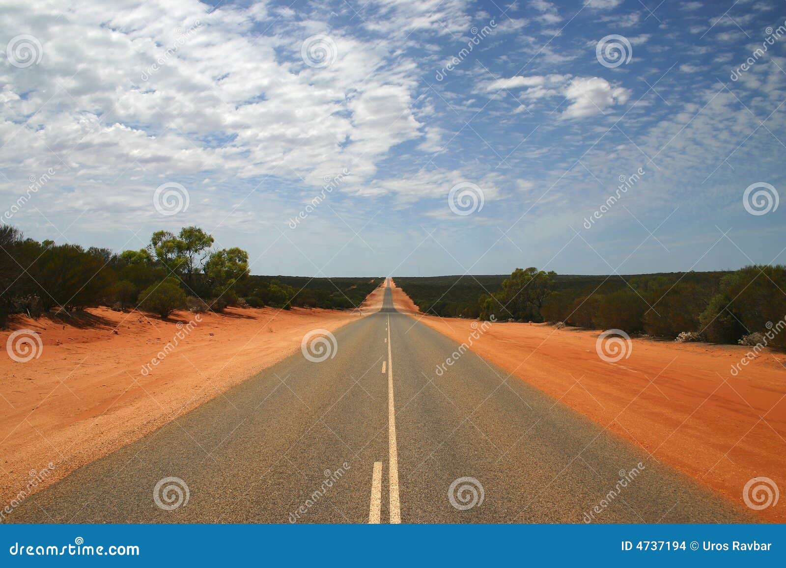 Endless Highway in Outback. Stock Photo - Image of landscape, panoramic ...