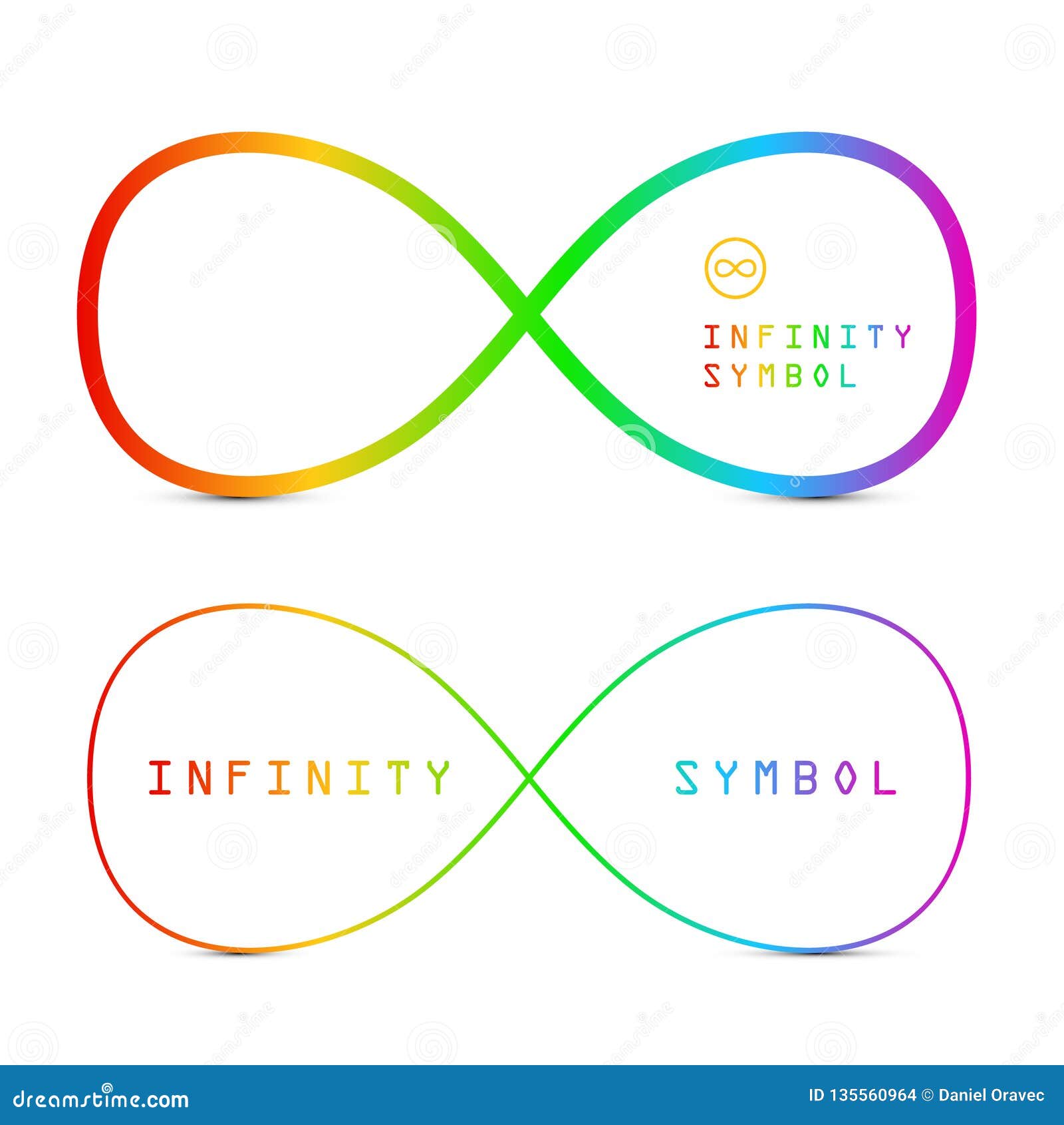Endless Icons. Colorful Vector Infinity Symbols Stock Vector ...