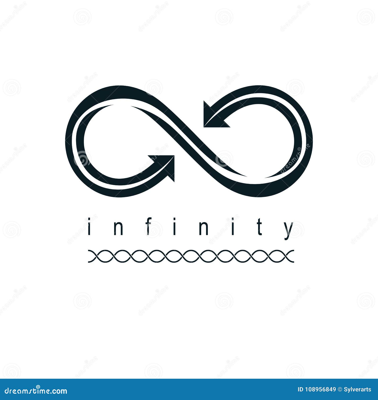 Endless Infinity Loop Vector Symbol, Conceptual Logo Special Design ...