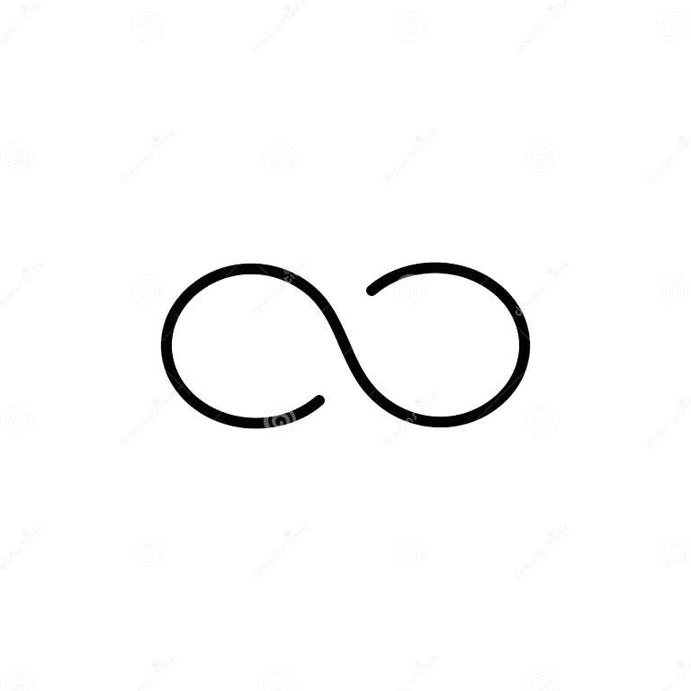 Endless Infinity Symbol Icon for Infinite Possibilities Stock Vector ...
