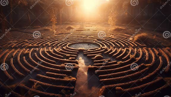 An Abstract Labyrinth, Where Paths of Imagination Intertwine Endlessly ...