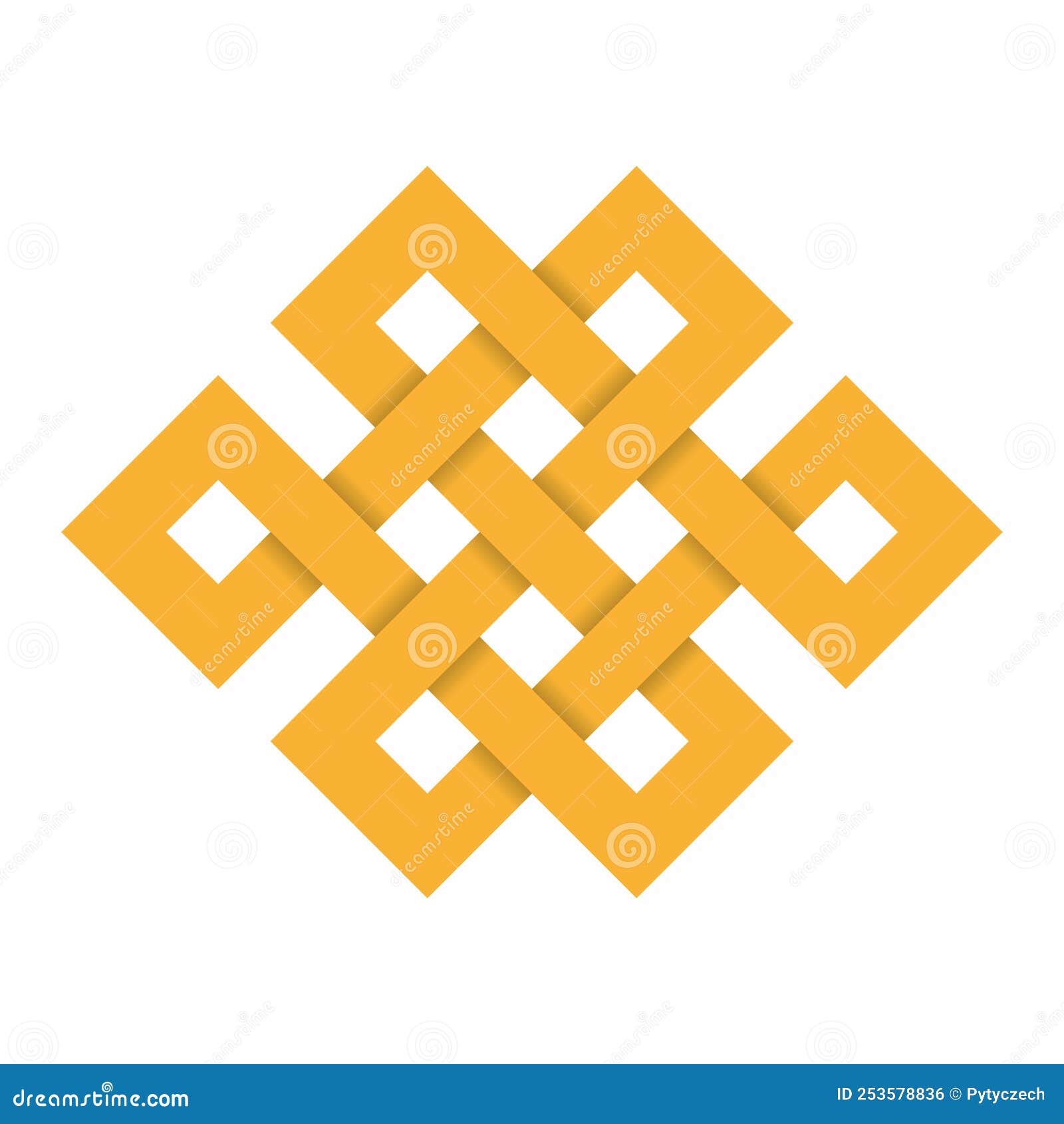 Endless Knot - Black Vector Symbol Stock Vector - Illustration of ...