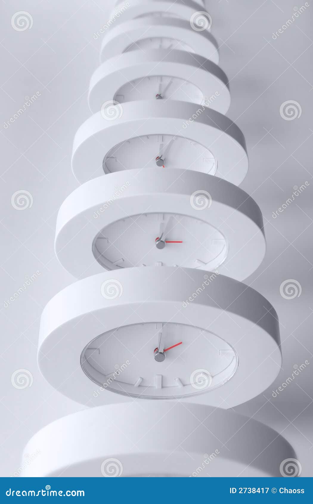 Endless Line of Equal Clocks Stock Image - Image of neatness, simple ...