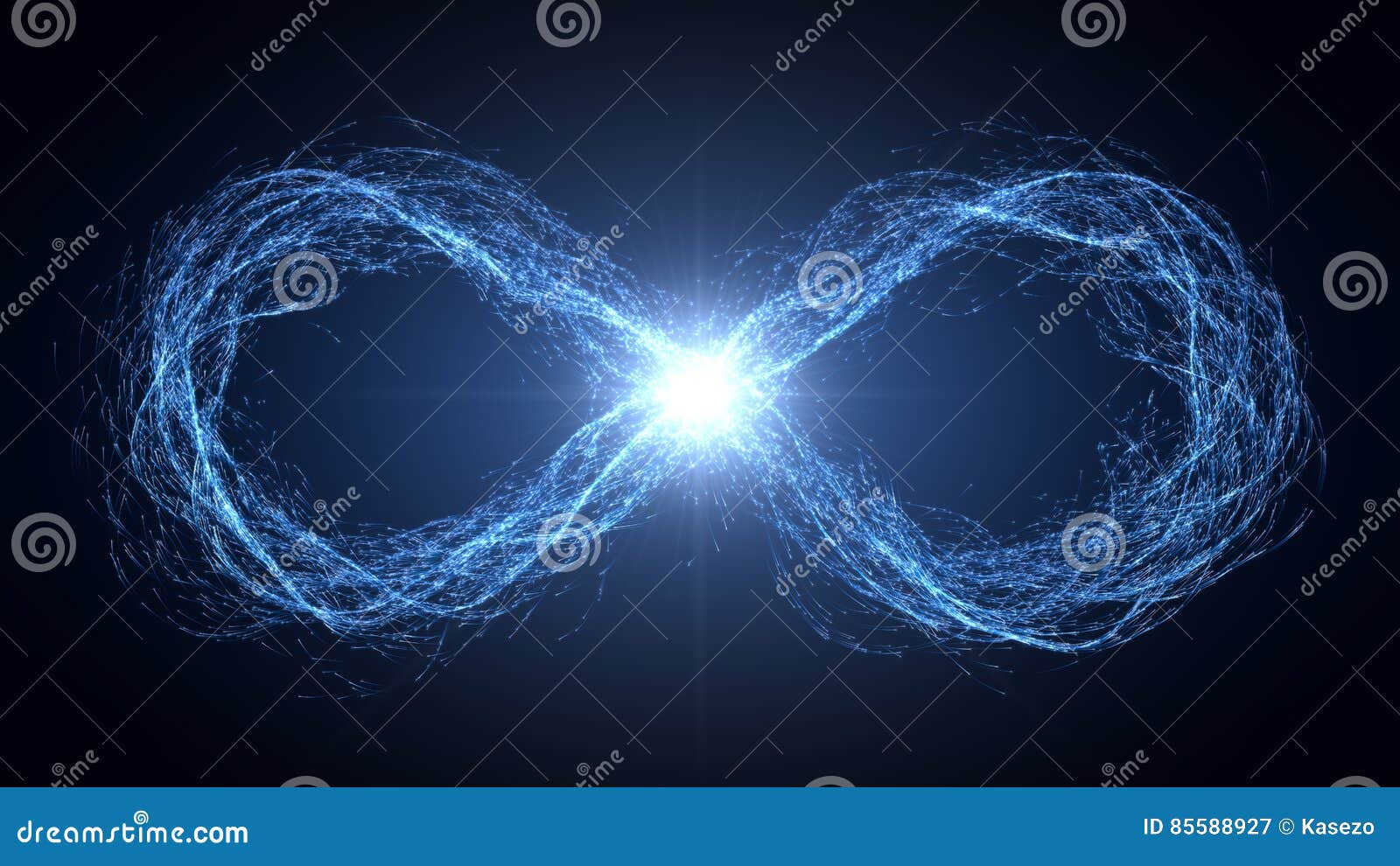 Endless Loop of Moving Energy Particles Stock Illustration ...