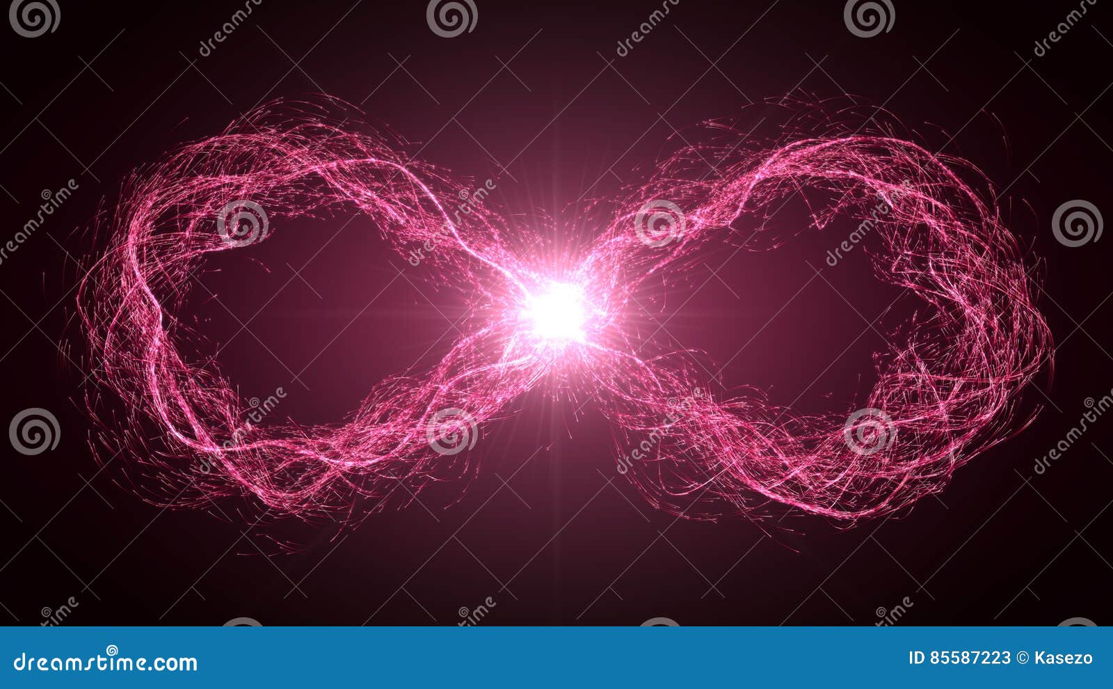 Endless Loop of Moving Energy Particles Stock Illustration ...