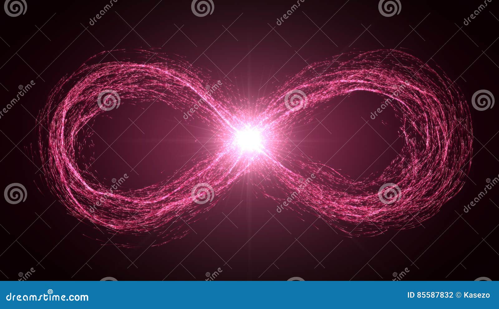 Endless Loop of Moving Energy Particles Stock Illustration ...