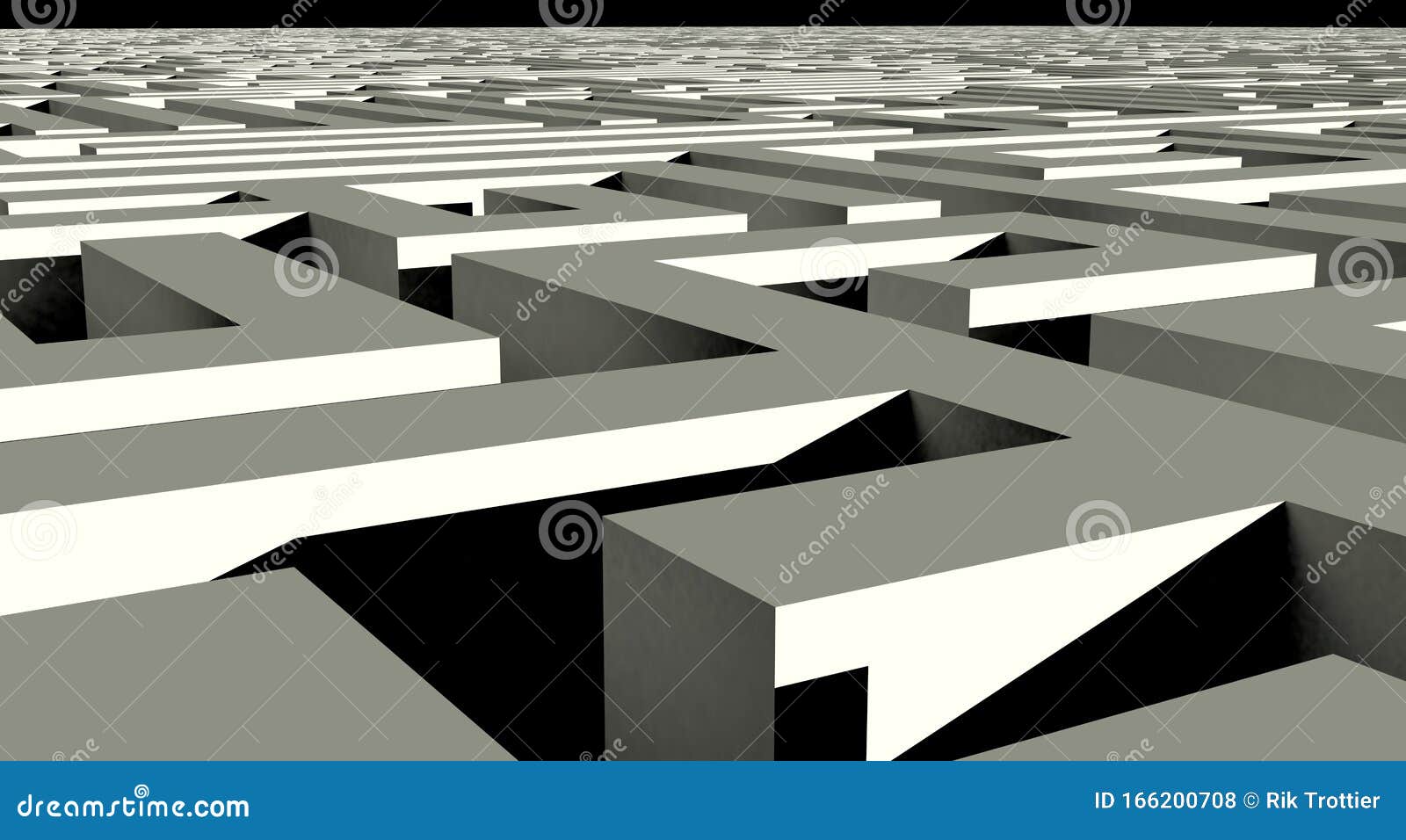 Endless Maze. Adventure, Exploration. Stock Photo - Image of high, wall ...