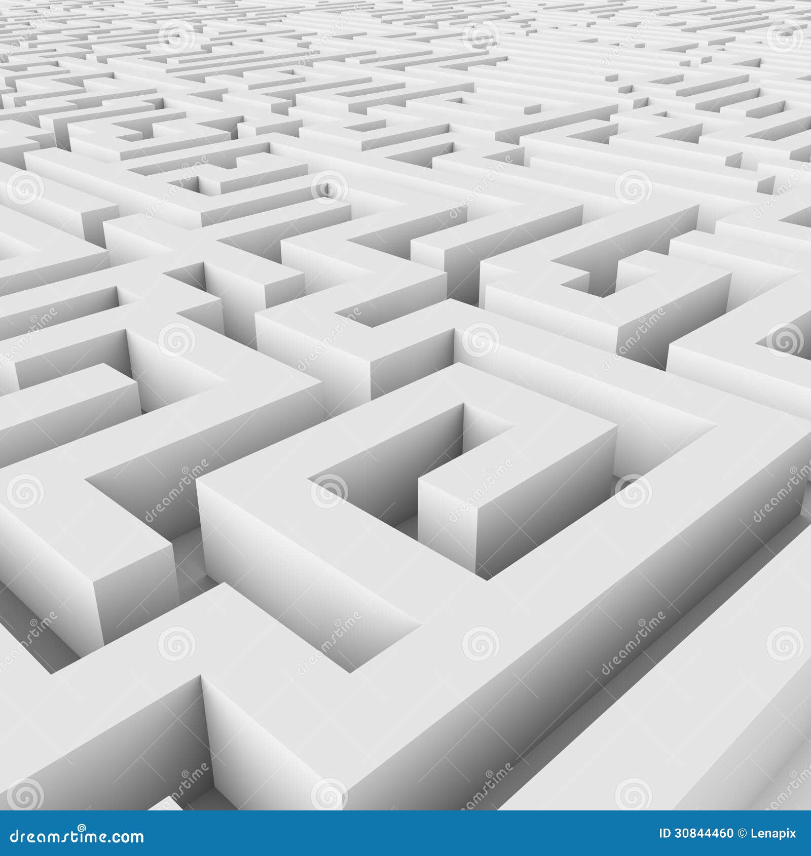 Endless maze stock illustration. Illustration of labyrinth - 30844460