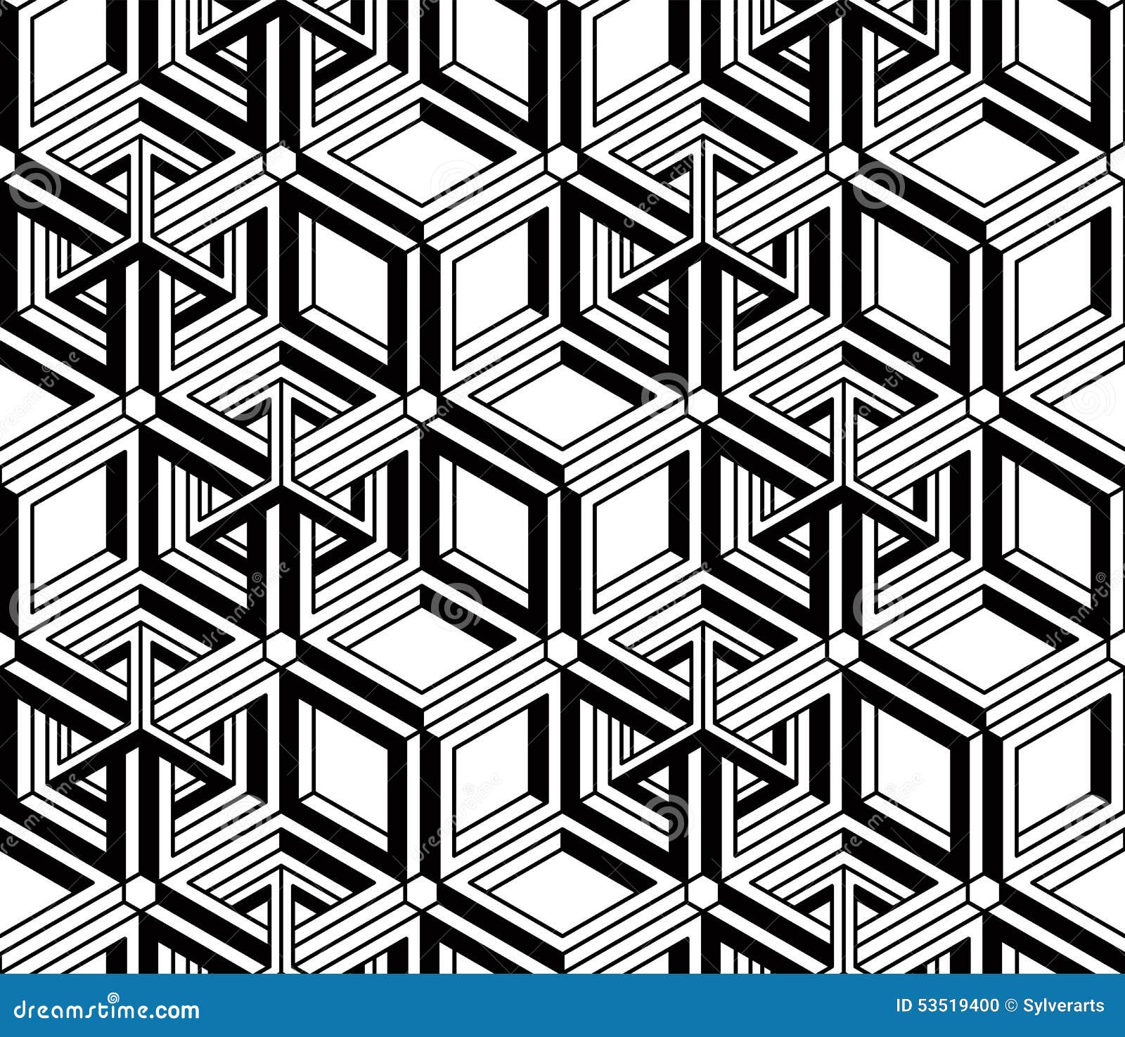 Endless Monochrome Symmetric Pattern, Graphic Design. Geometric Stock ...