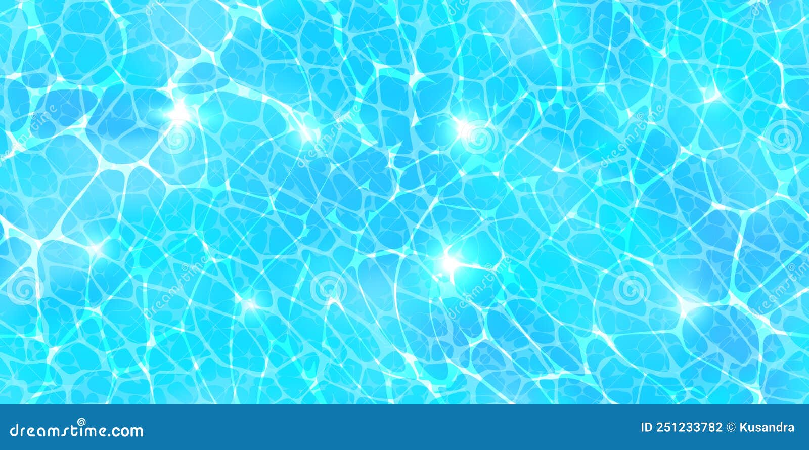 Endless Ocean Surface Top View Seamless Texture with Sunlight Glare ...