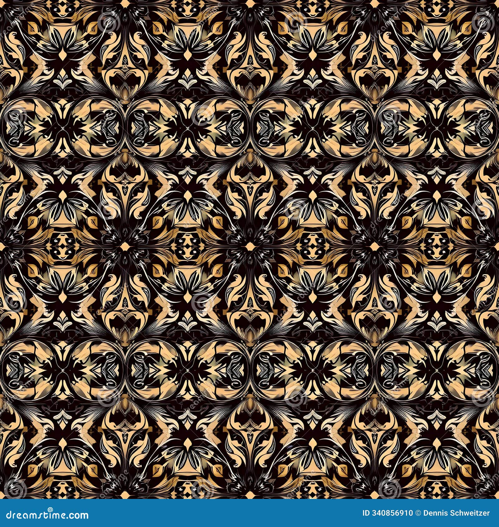 An Endless Pattern Based on Arabic, Islamic Models with a Variety of ...