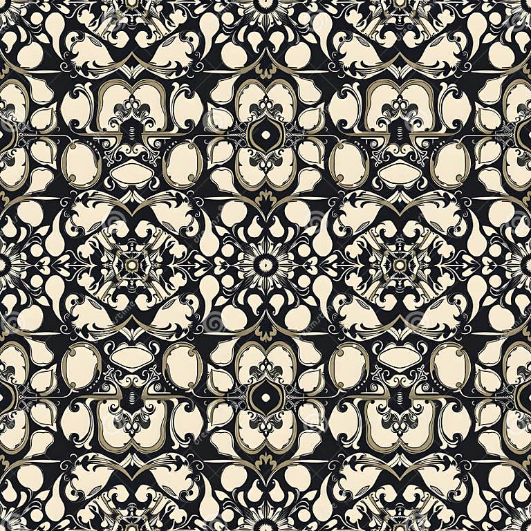 An Endless Pattern Based on Arabic, Islamic Models with a Variety of ...