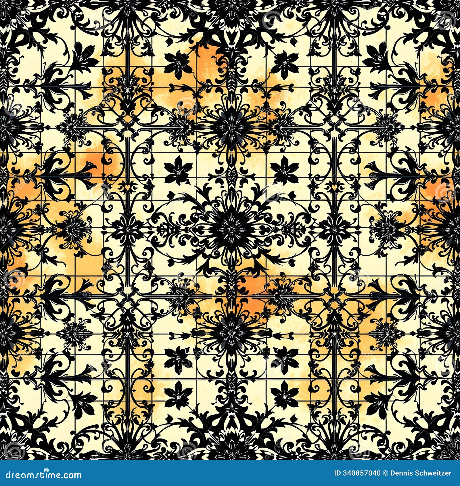 An Endless Pattern Based on Arabic, Islamic Models with a Variety of ...