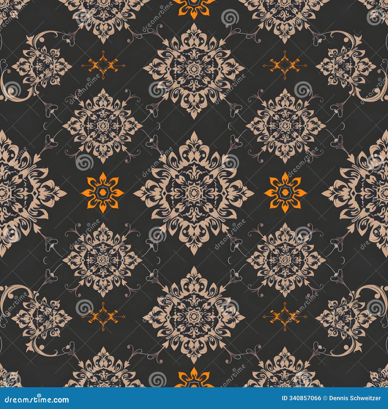 An Endless Pattern Based on Arabic, Islamic Models with a Variety of ...