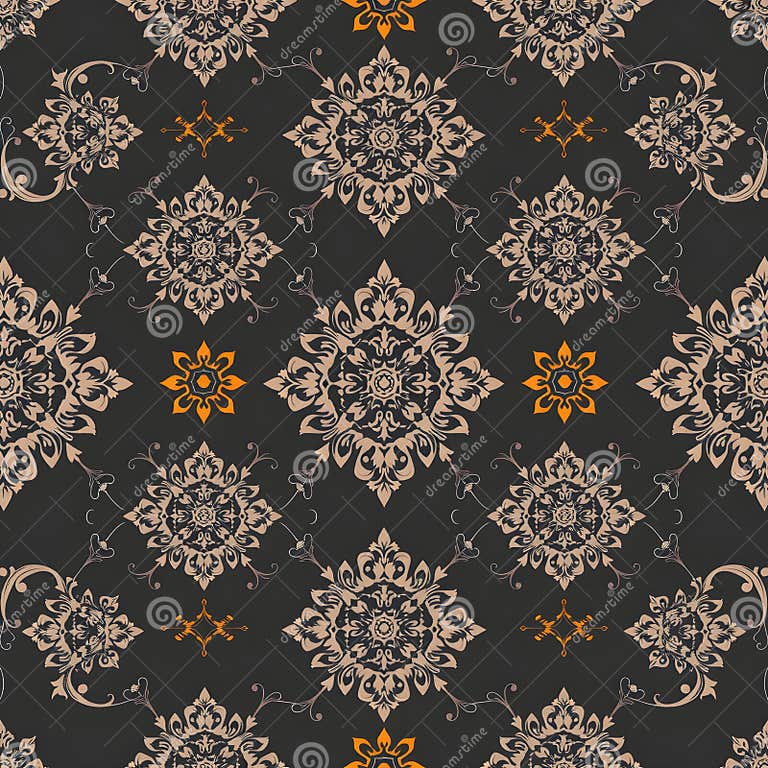 An Endless Pattern Based on Arabic, Islamic Models with a Variety of ...