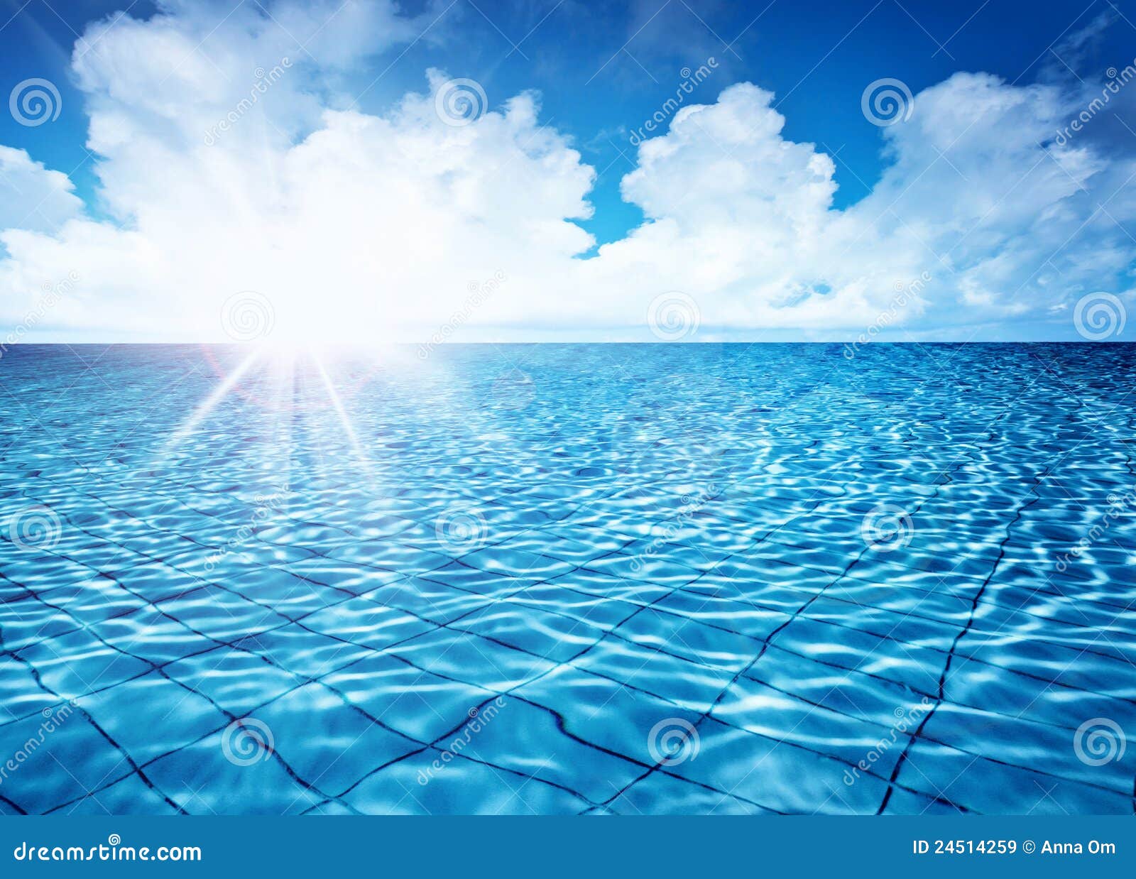 Endless pool stock image. Image of bright, holiday, rays - 24514259