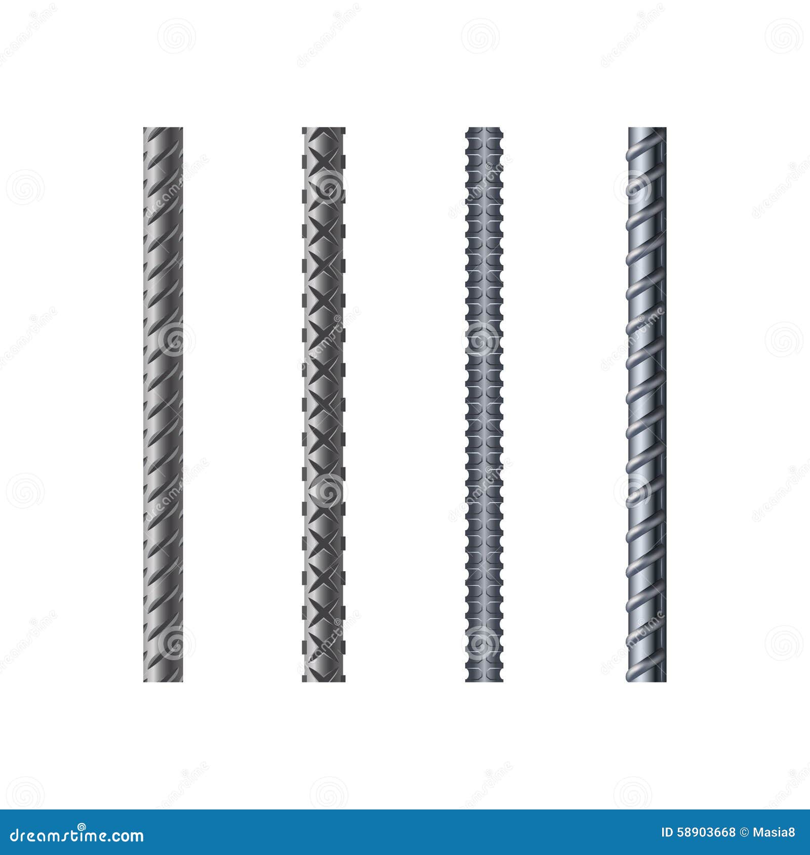 Seamless Reinforcement Rebars Royalty-Free Stock Image | CartoonDealer ...