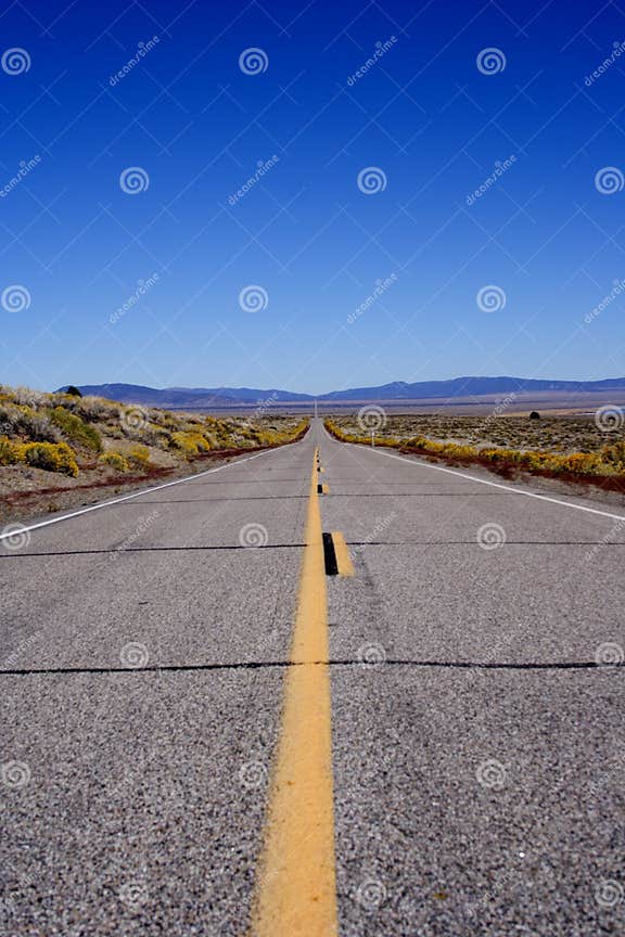 Endless road stock photo. Image of line, desert, solitude - 332900