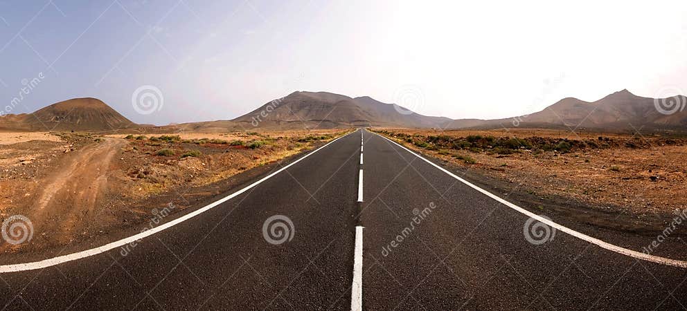 Endless road stock image. Image of lonely, desert, black - 5767443