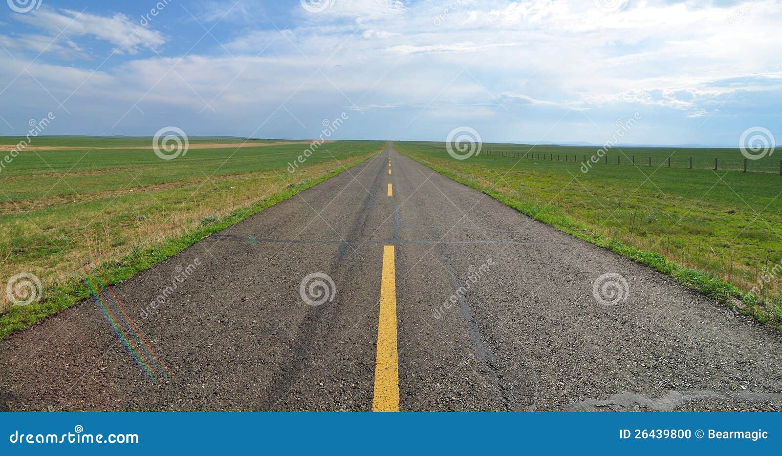 Endless Road Driving Drive Empty Desert Landscape Portrait Format ...