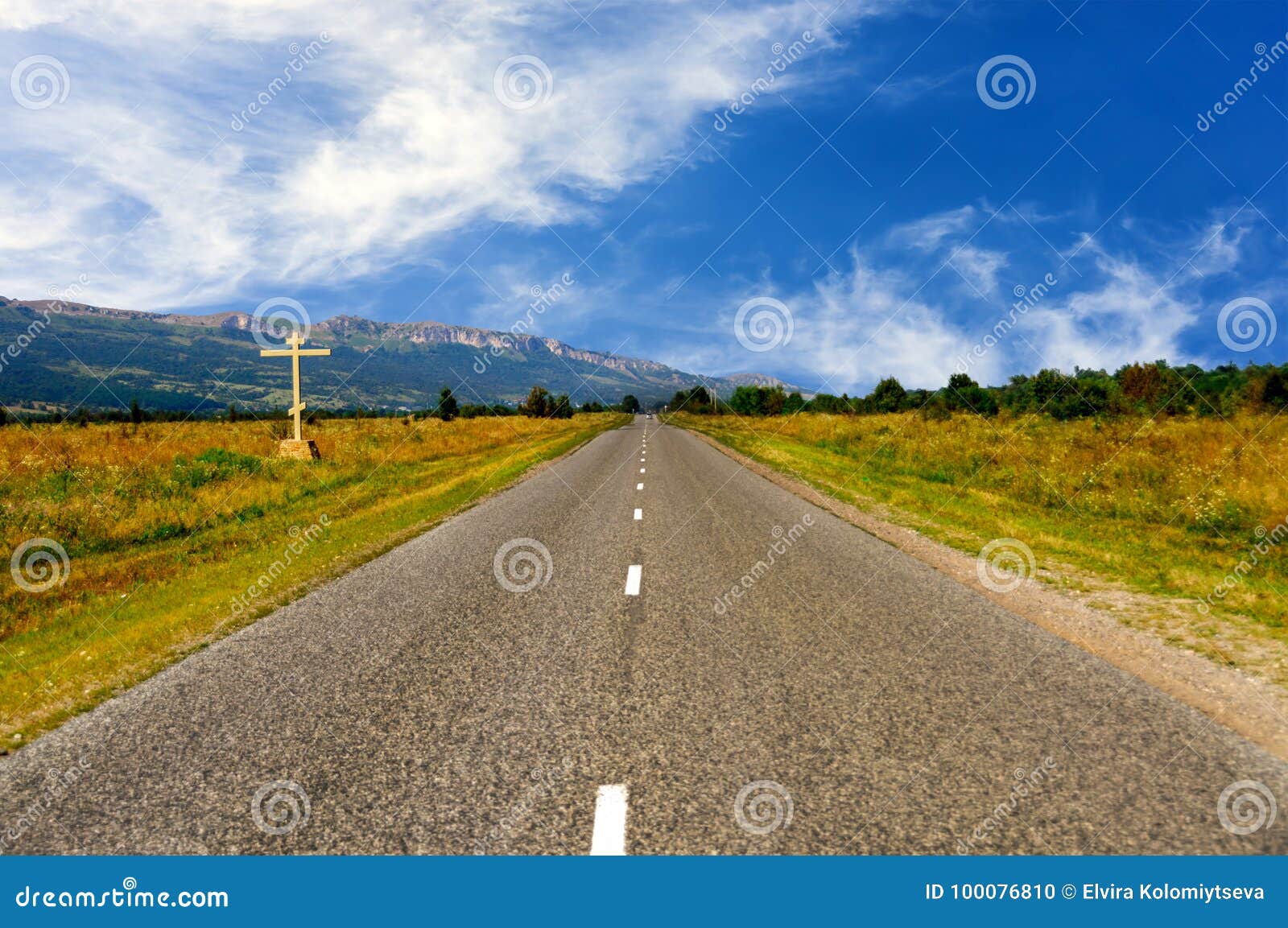 Endless road stock photo. Image of infinity, hiking - 100076810