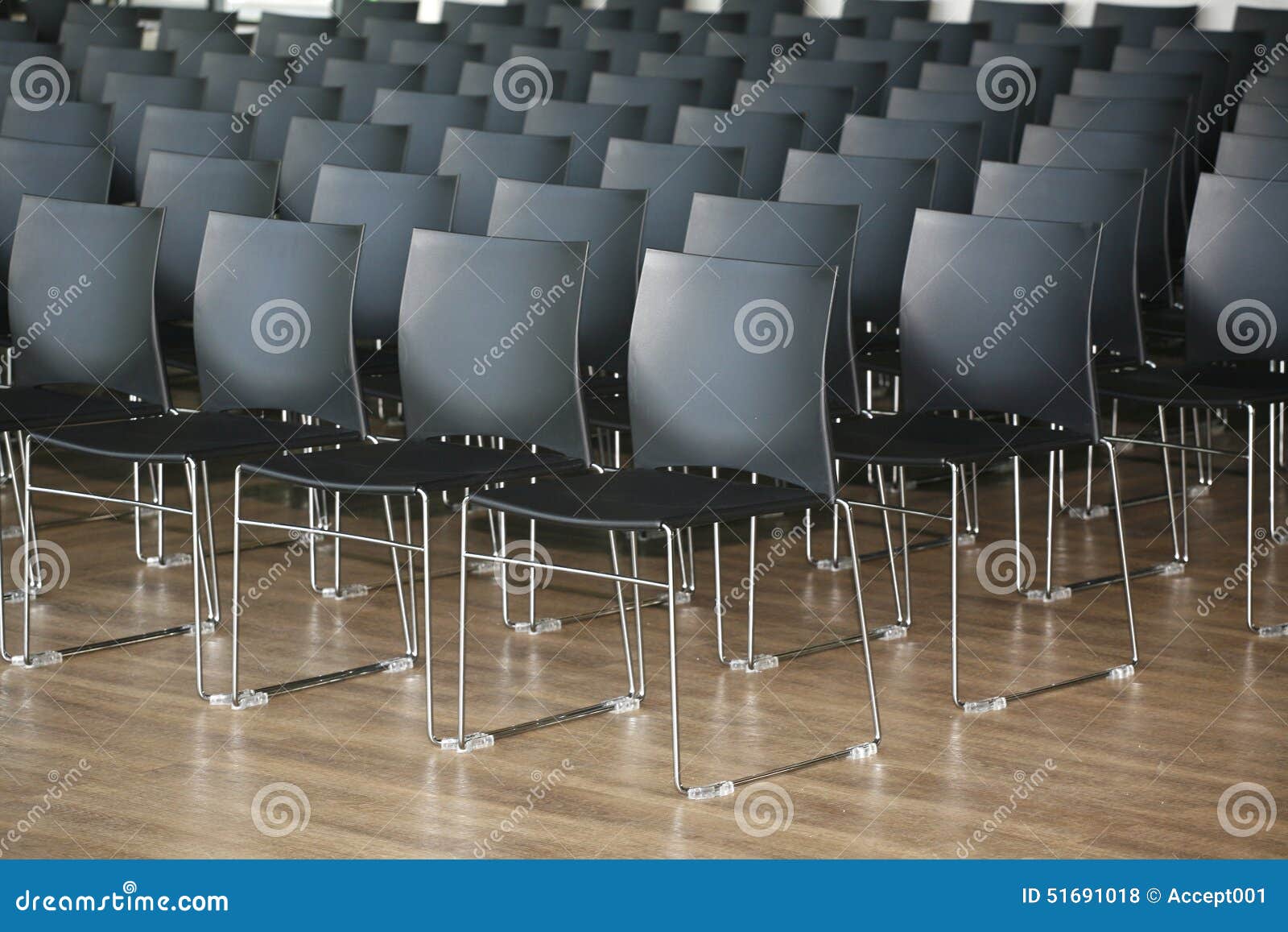 Endless Rows of Chairs in a Modern Conference Hall Stock Photo - Image ...
