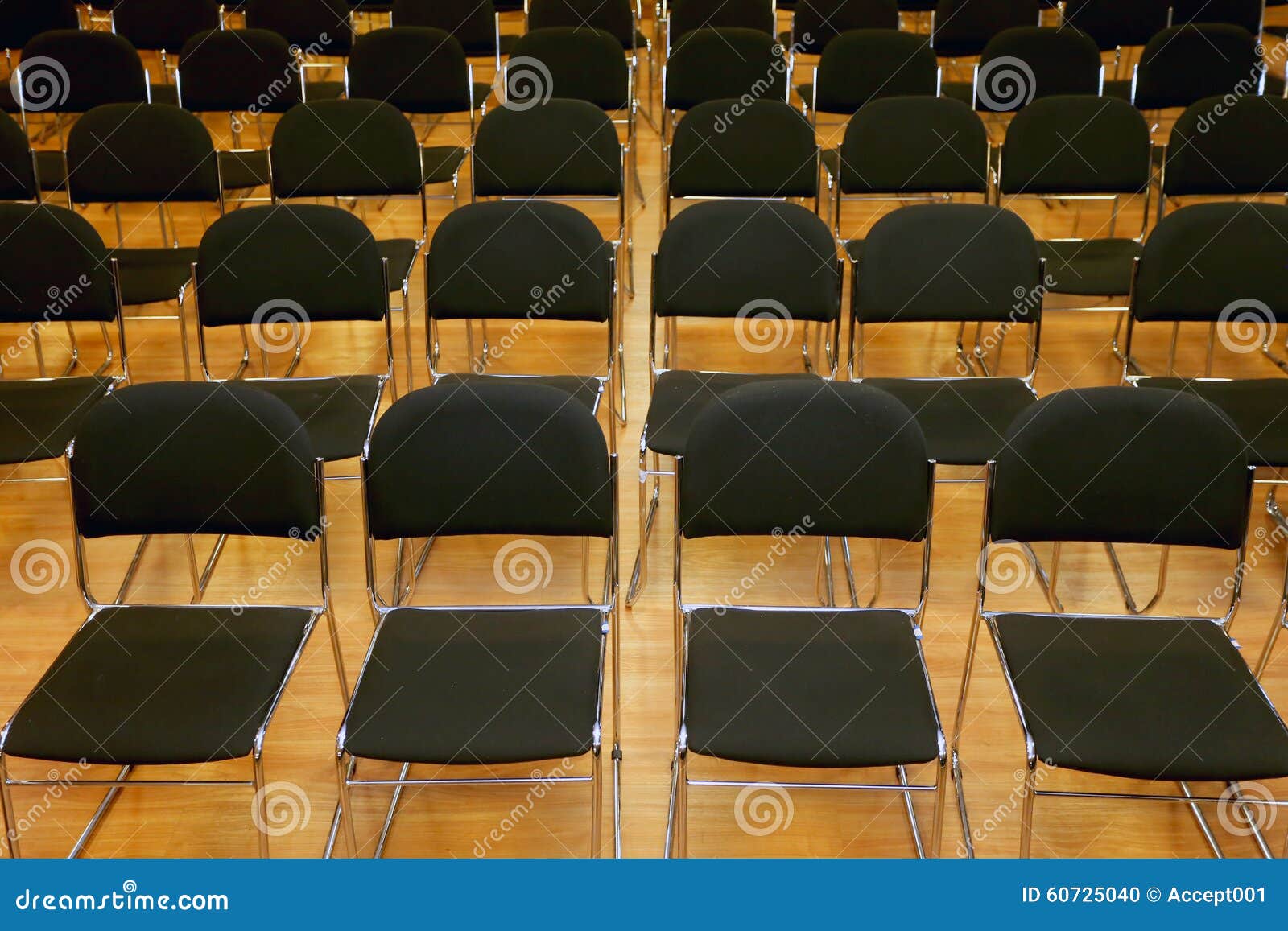 Endless Rows of Chairs in a Modern Conference Hall Stock Photo - Image ...