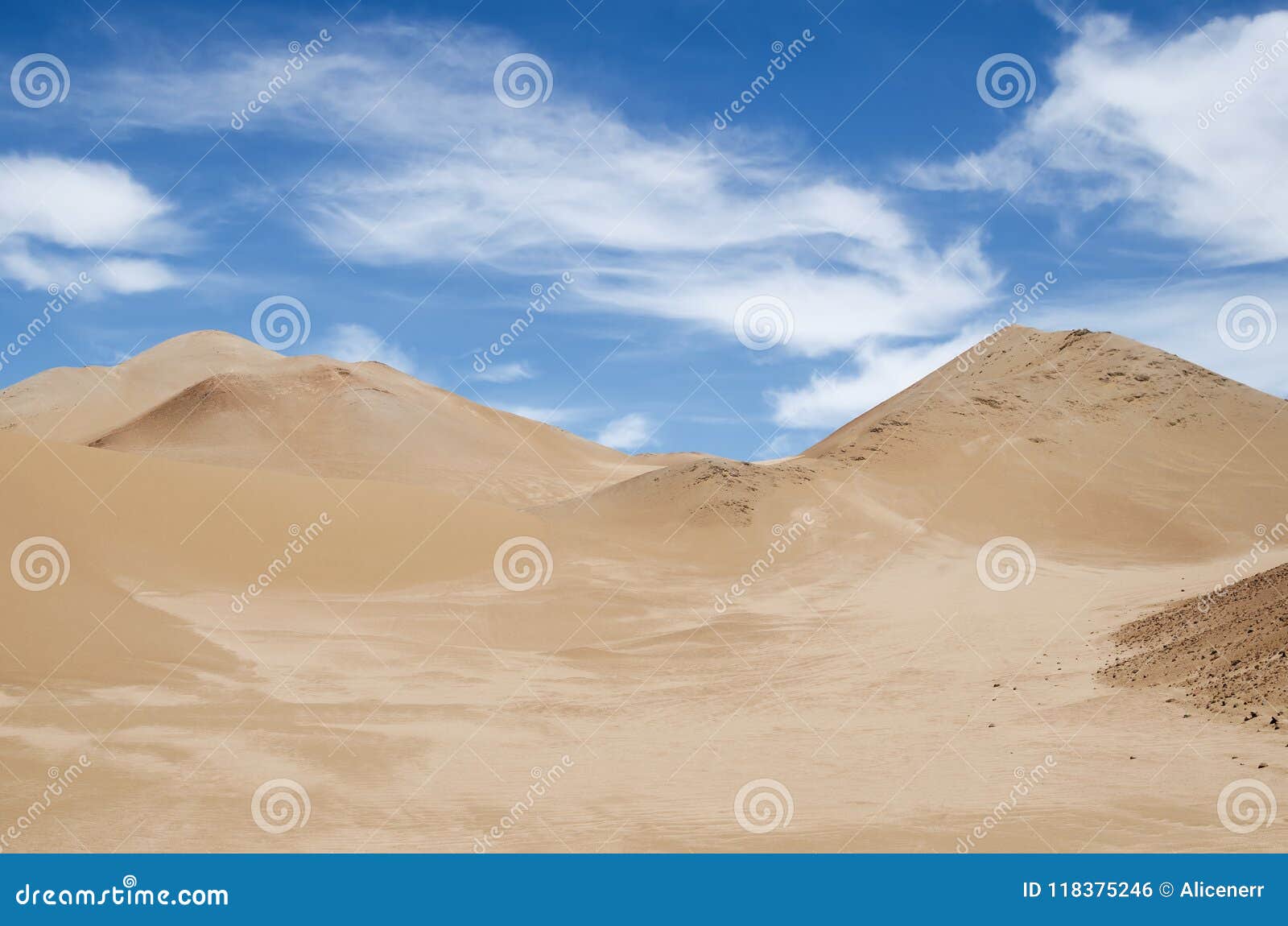Endless Sand Dunes of the Desert Stock Photo - Image of heat, arid ...