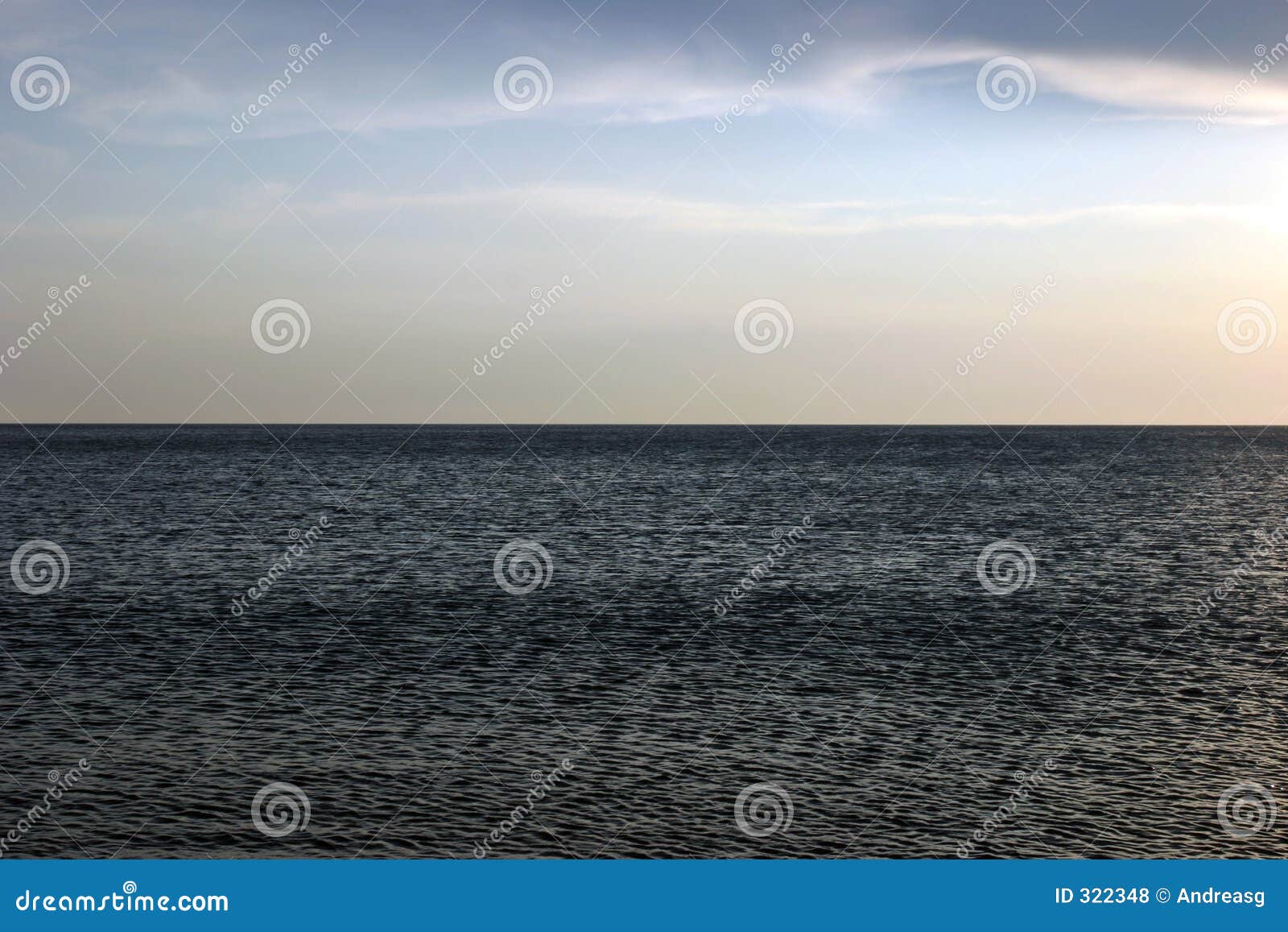 Endless sea stock photo. Image of climate, evening, distant - 322348