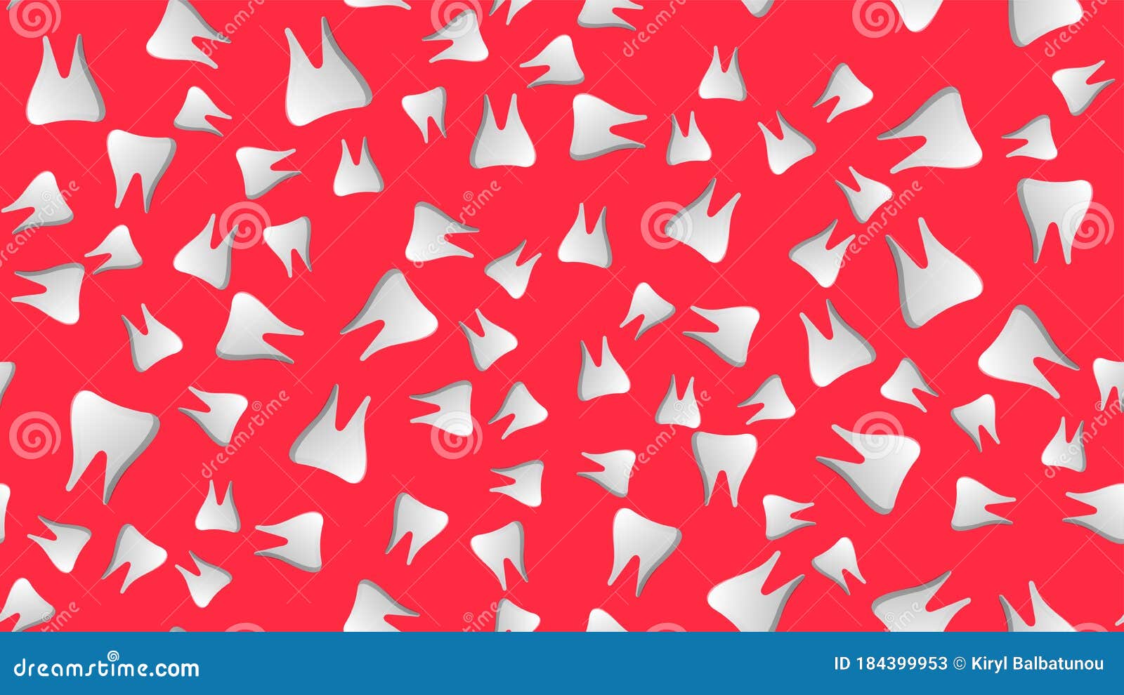 Endless Seamless Pattern of Medical Scientific Medical Items Dental ...