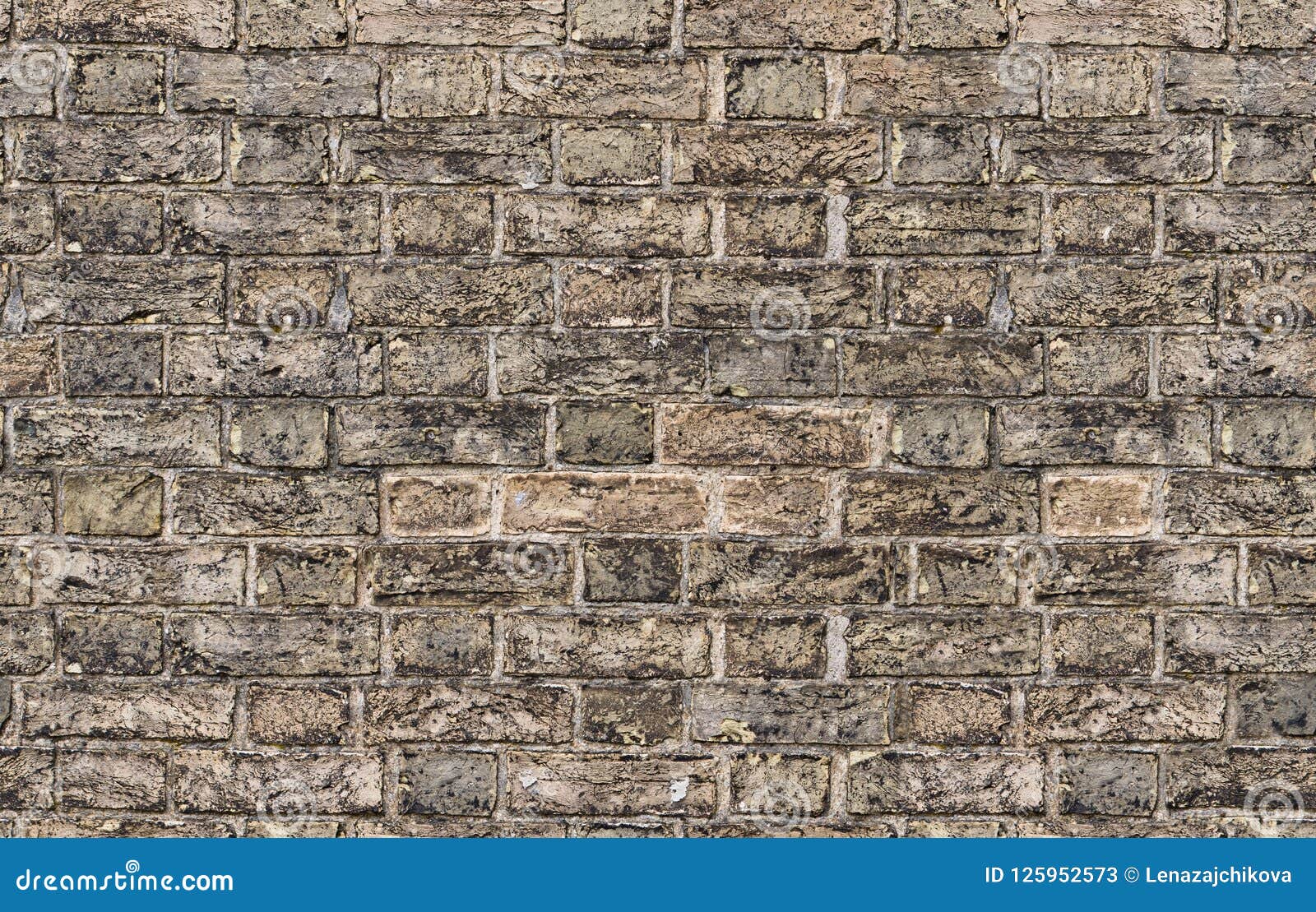 Endless Seamless Pattern of Old Brick Wall Stock Image - Image of color ...
