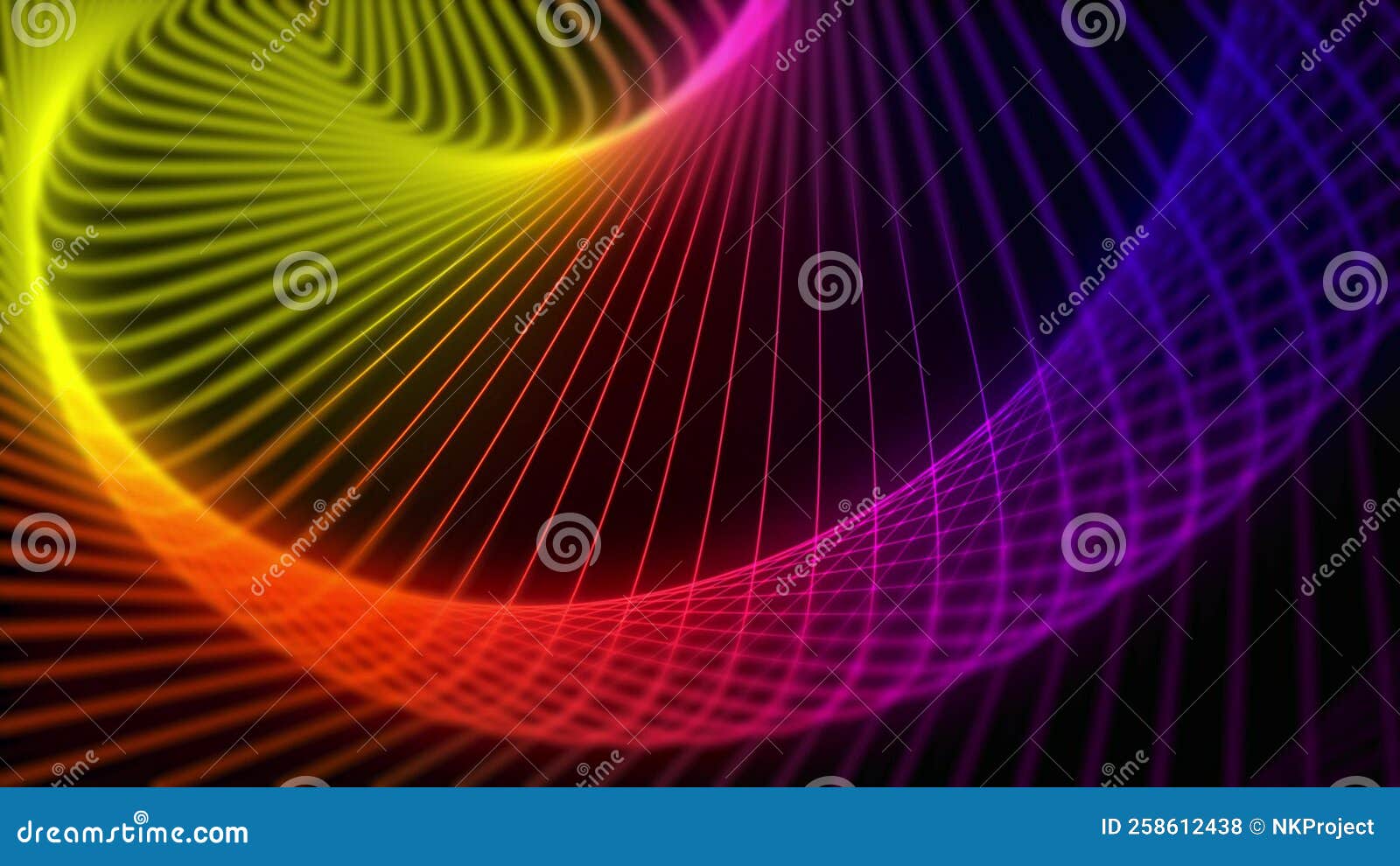 Endless Seamless Warped Background with Movement of the Texture in a ...