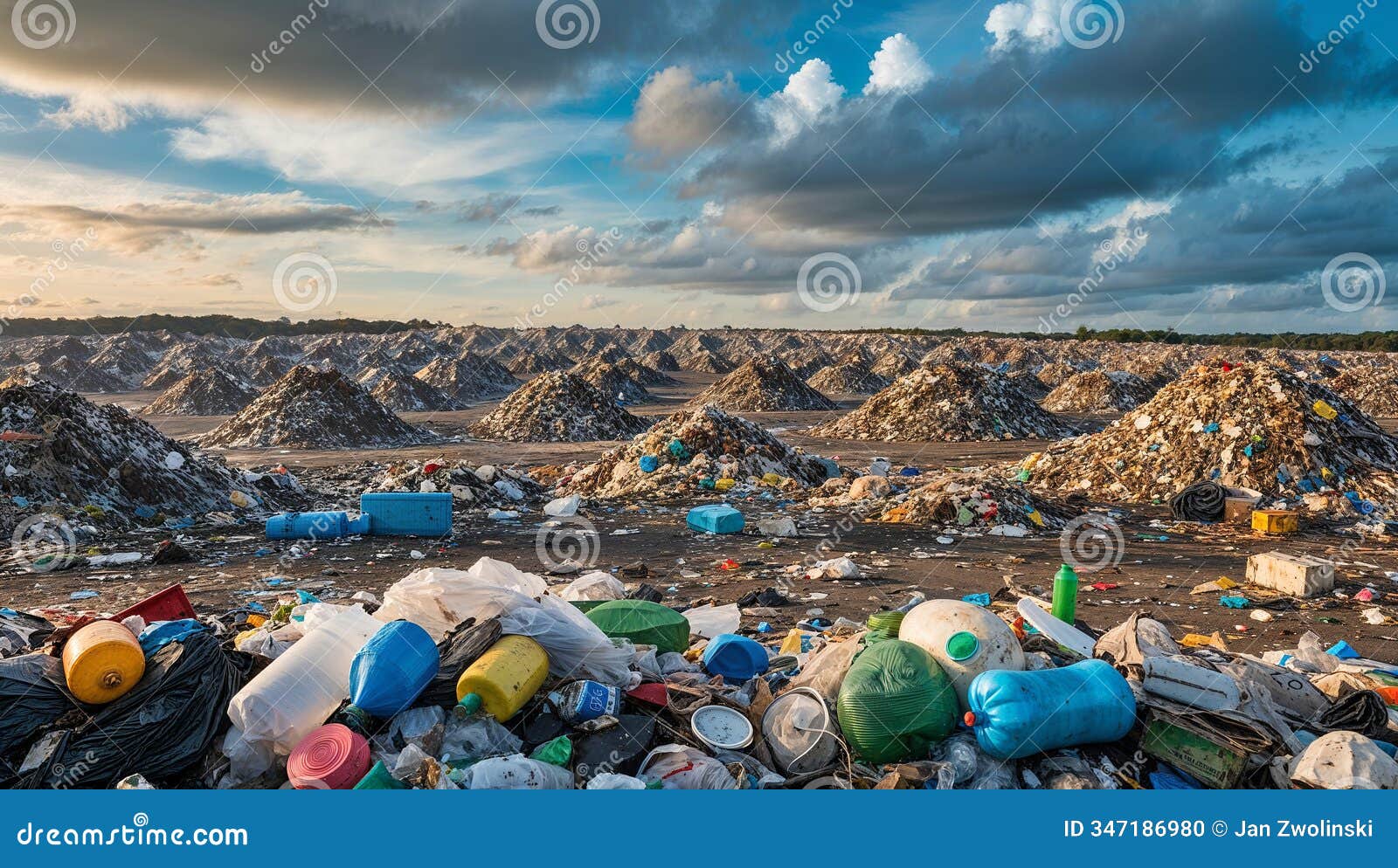 An Endless Garbage Dump Of Worn-out Car Tires, Unprocessed Waste ...