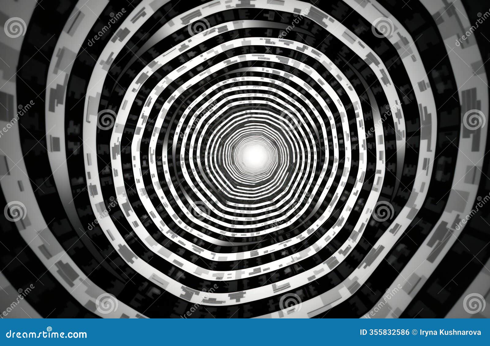Hypnosis Visualisation Conept Endless Spiral Royalty-Free Cartoon | CartoonDealer.com #242789756
