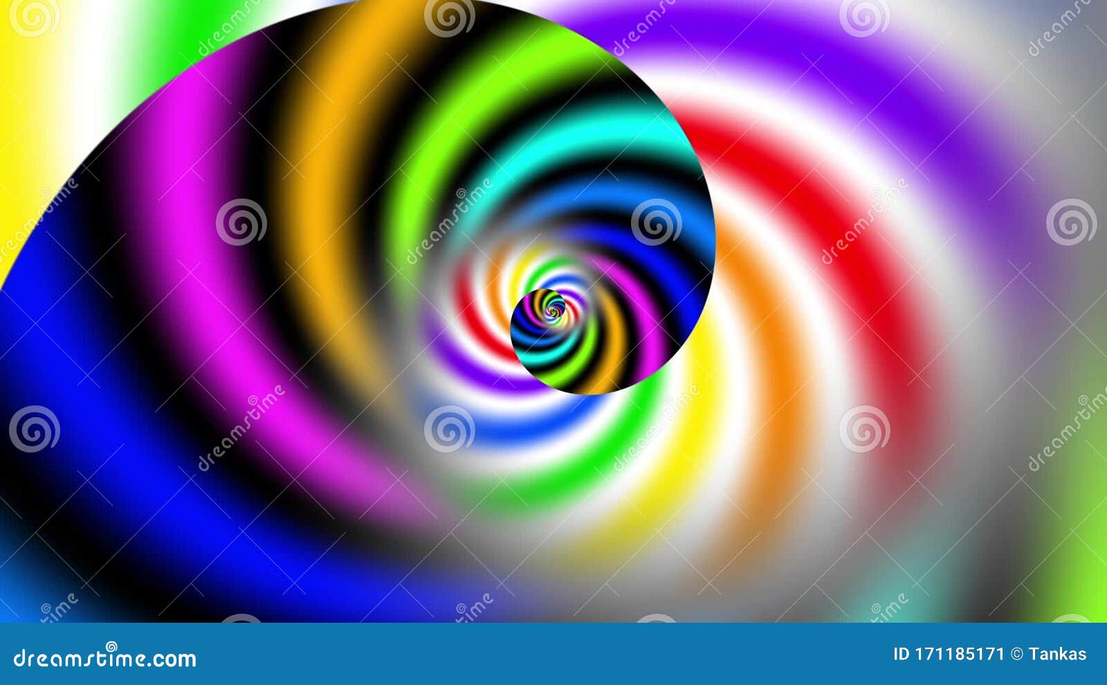 Endless Spiral. Seamless Loop Footage. Stock Video - Video of looping ...