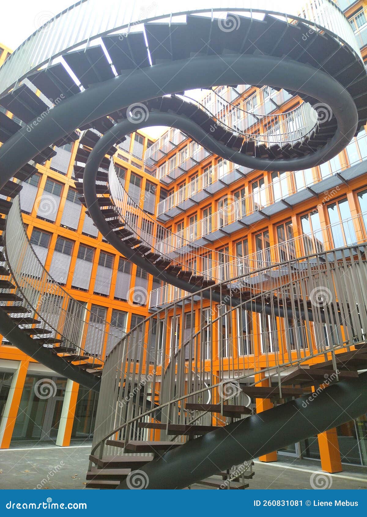 Endless staircase Munich stock image. Image of bavaria - 260831081