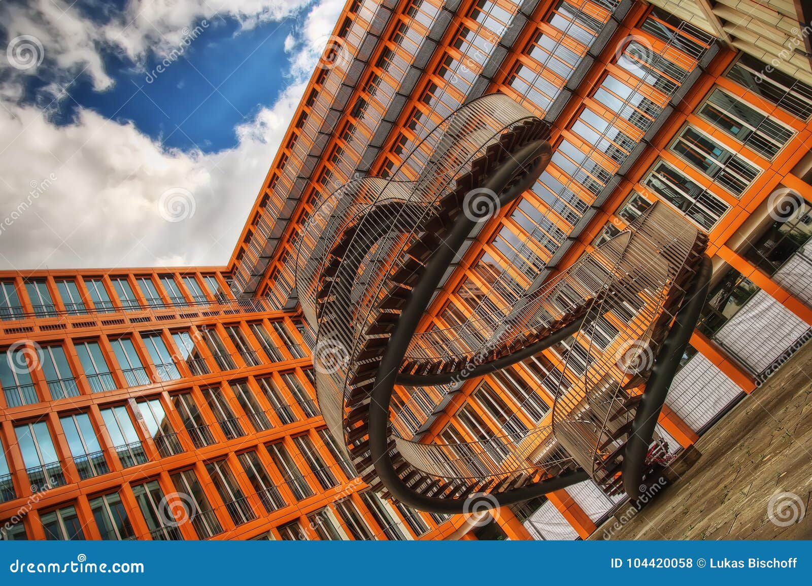 Endless Staircase Munich stock photo. Image of artistic - 104420058