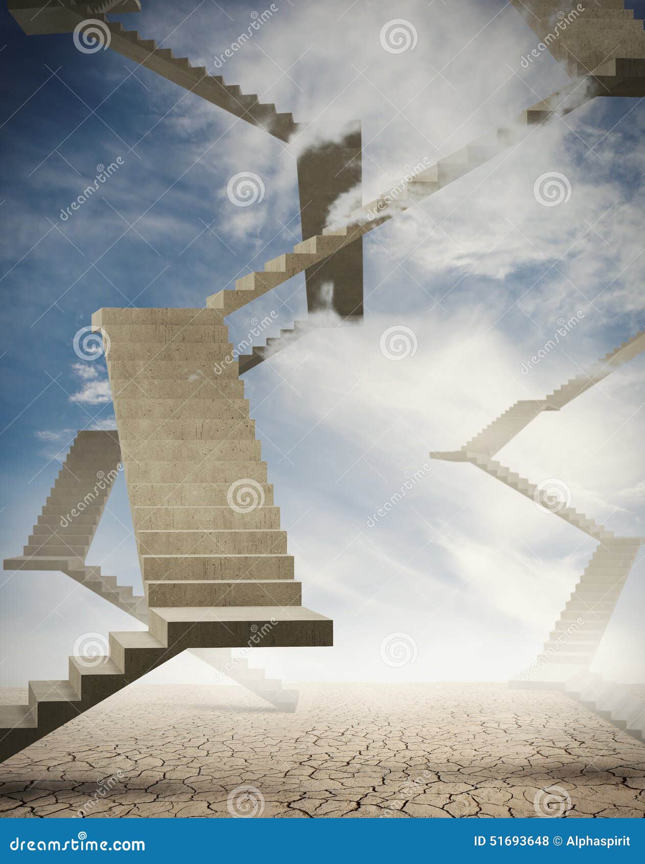 Endless stairs stock photo. Image of level, direction - 51693648