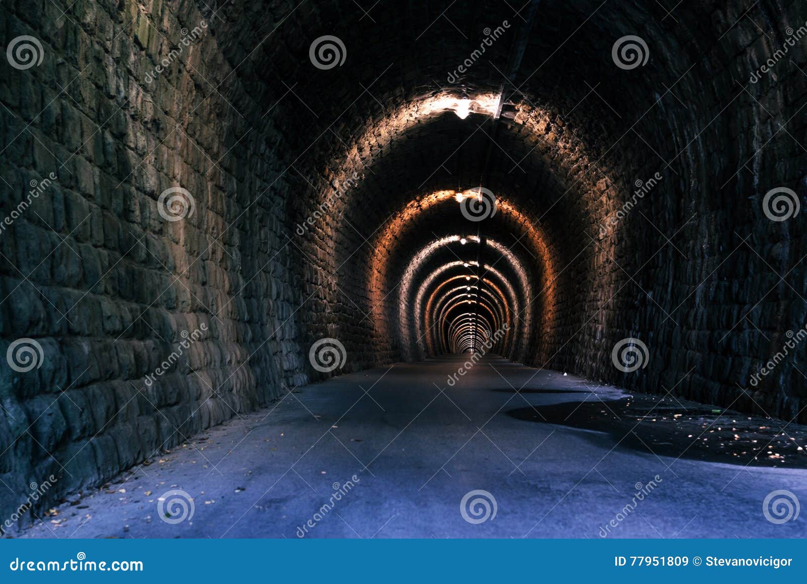 Endless Tunnel As Abstract Background Stock Image - Image of adventure ...