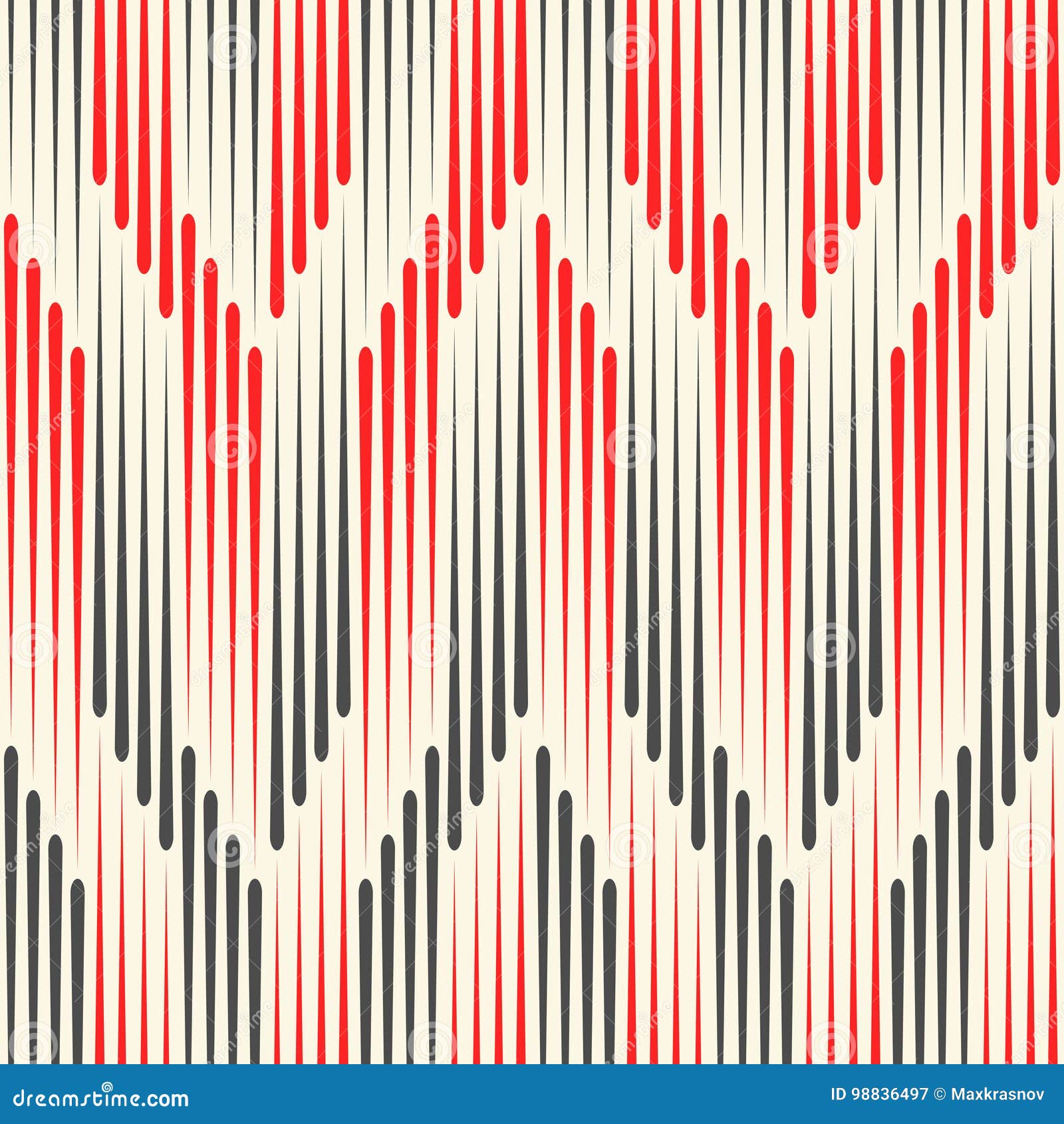 Endless Vertical Black and White Stripe Pattern Stock Vector ...