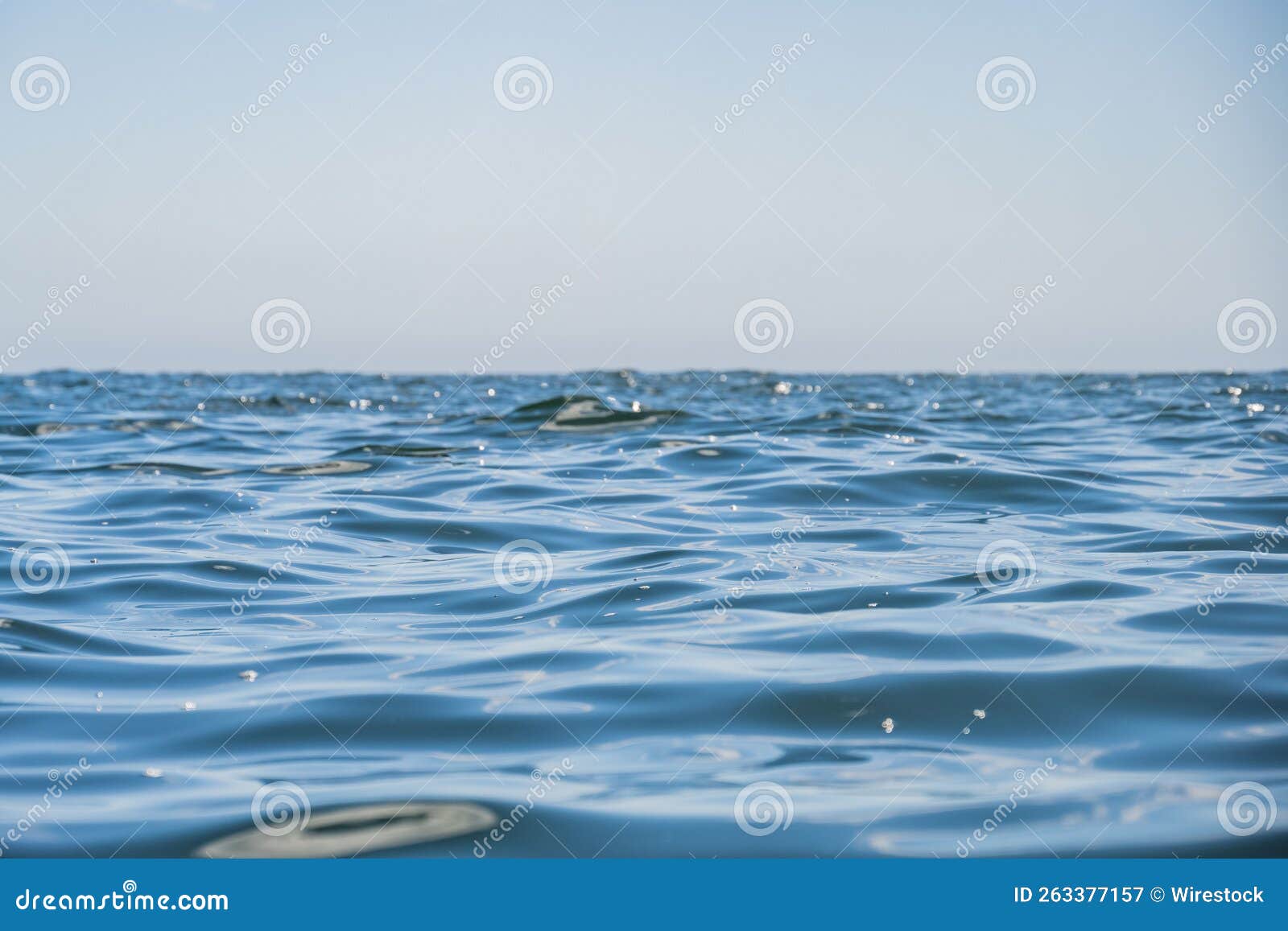 Endless View of the Ocean from Sea Level Stock Image - Image of calm ...
