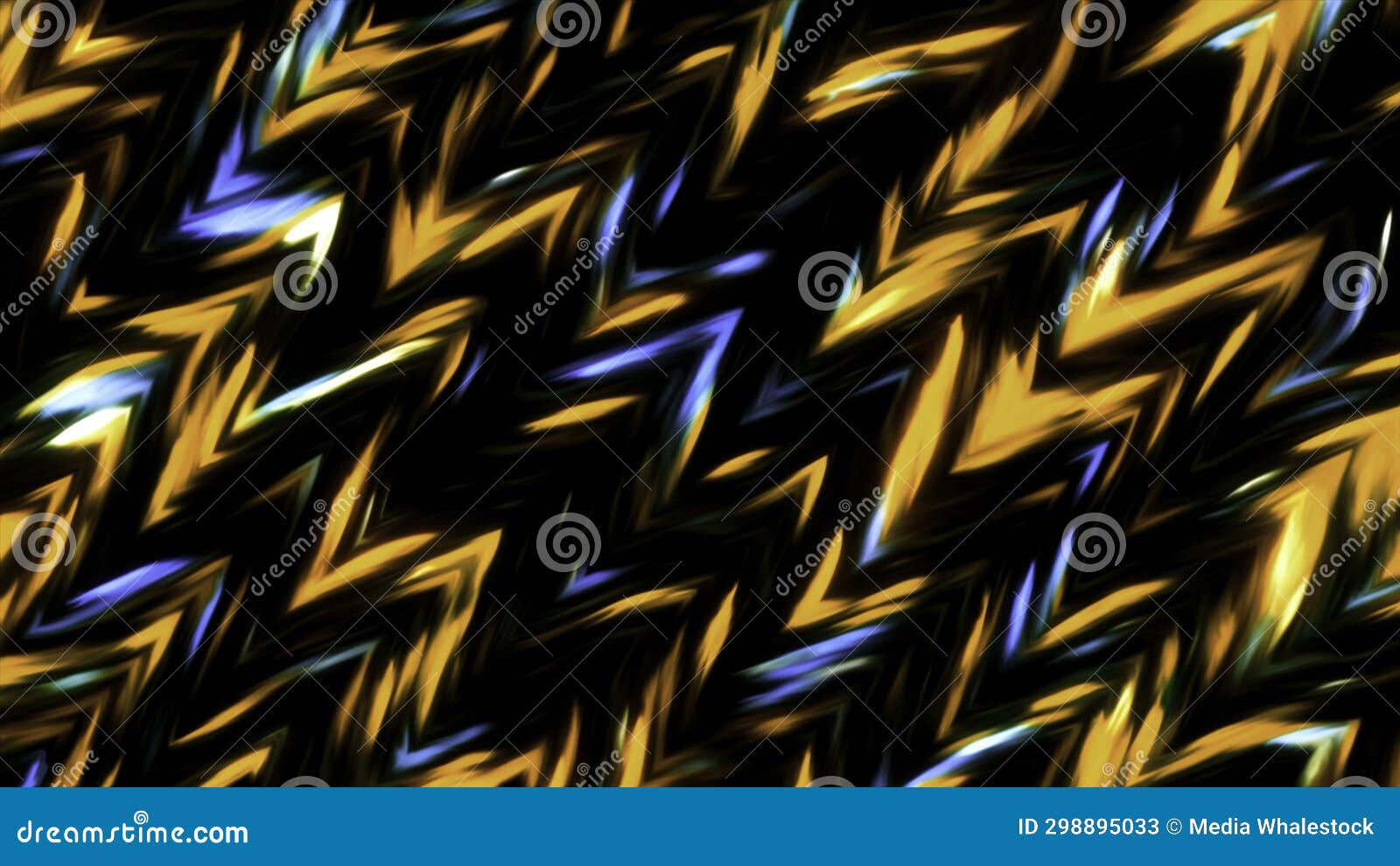 Endlessly Moving Zigzag Pattern On A Black Background Motion Colorful Lines Creating Zigzag