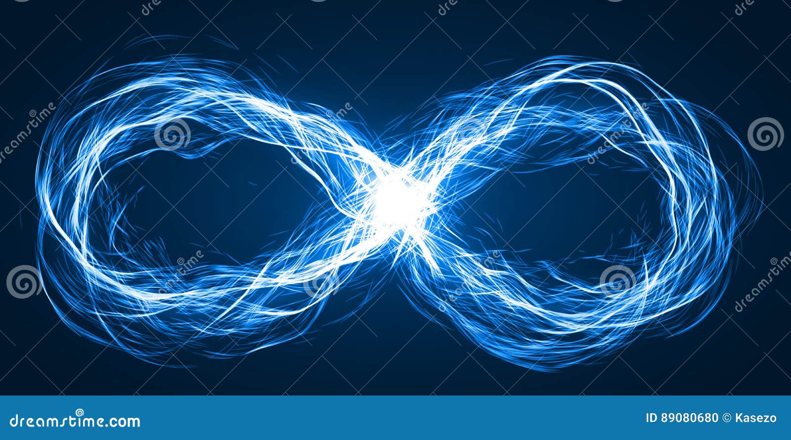 Endlos-Schleife Von Beweglichen Energiepartikeln Vektor Abbildung ...