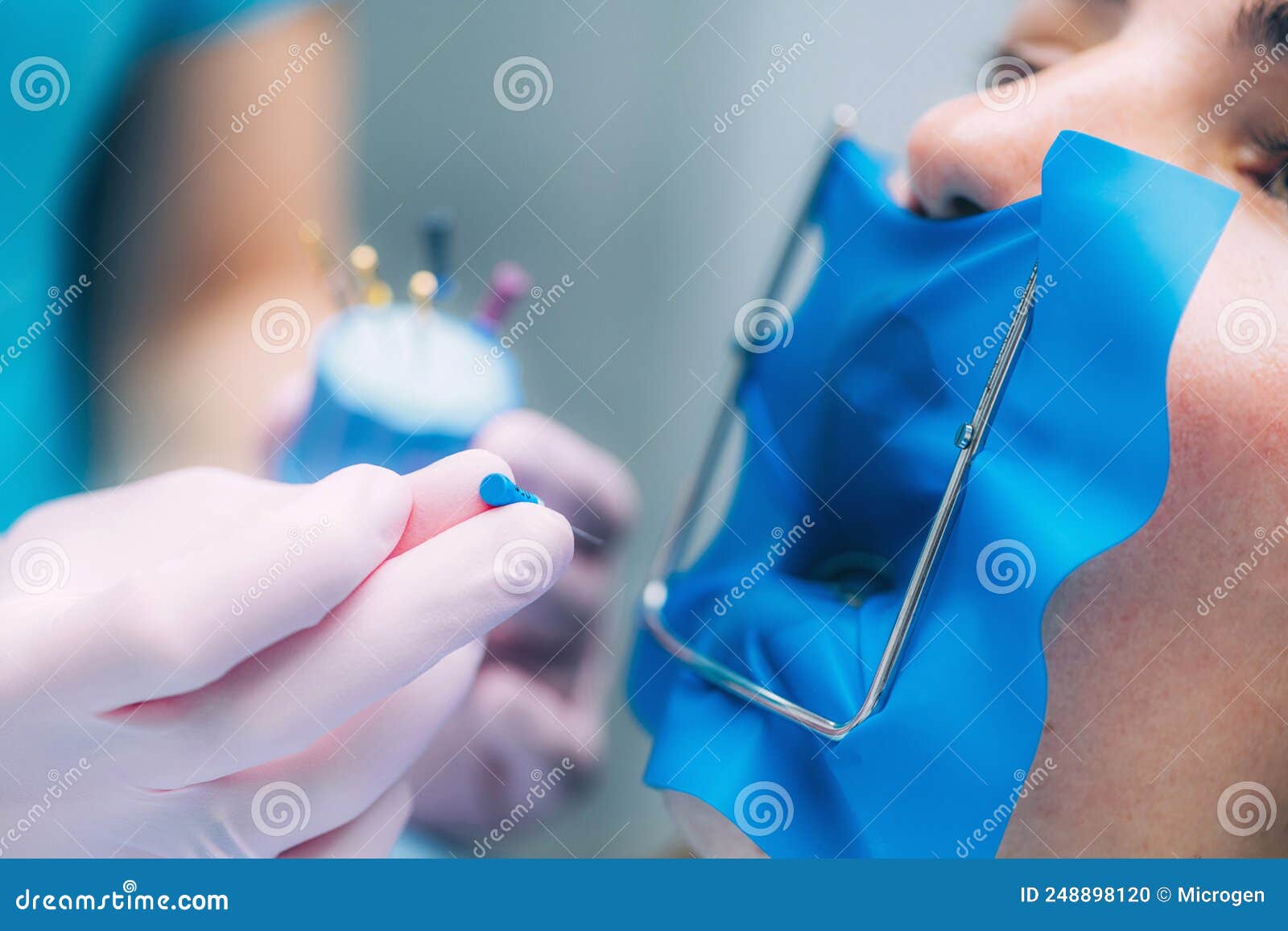 Endodontic Root Canal Treatment Process Stock Photo - Image of ...