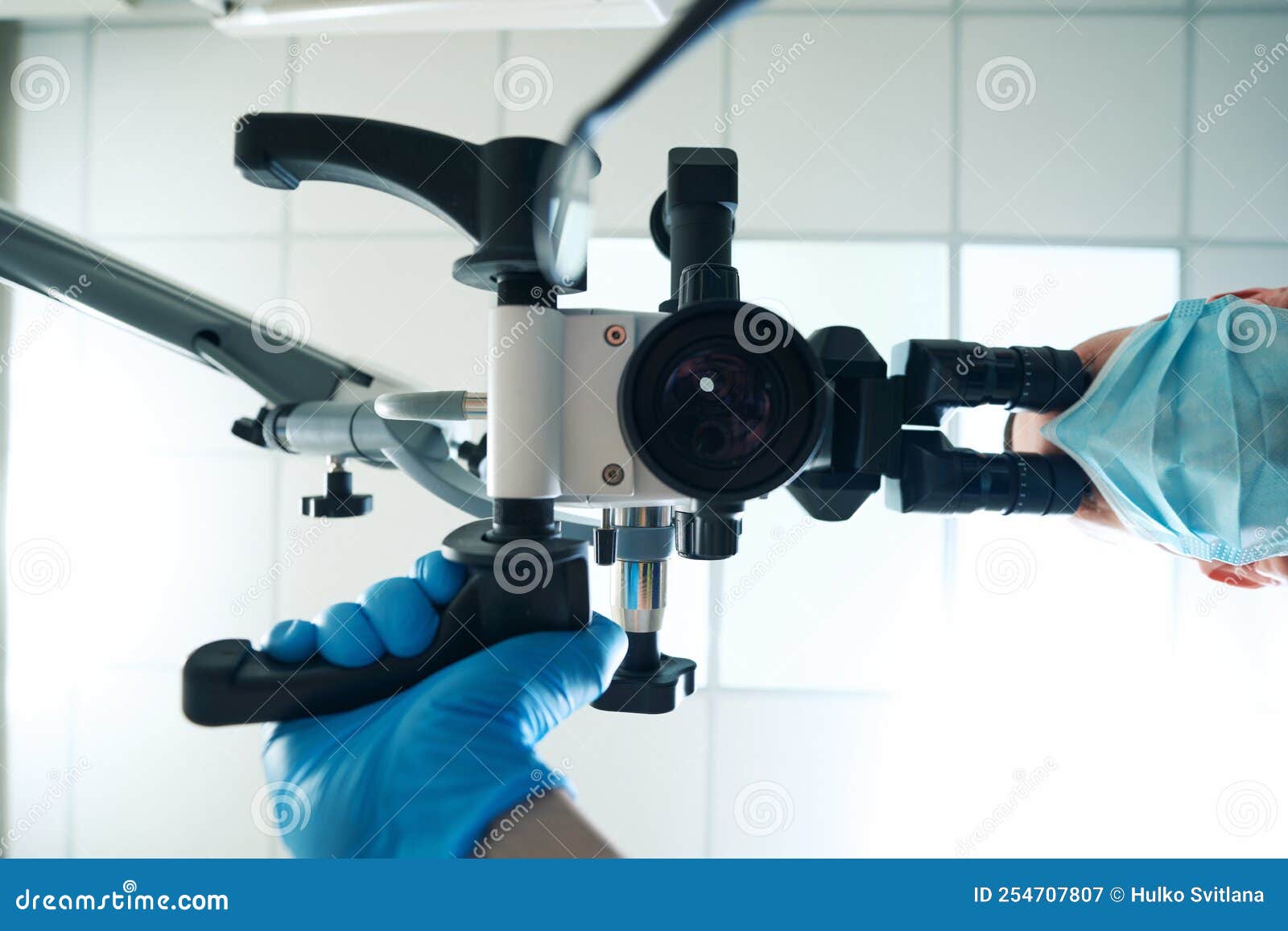 Endodontist Conducting Dental Exam Using Modern Diagnostic Equipment ...