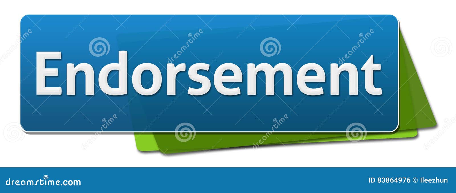 Endorsement Green Blue Rotated Squares Stock Illustration ...