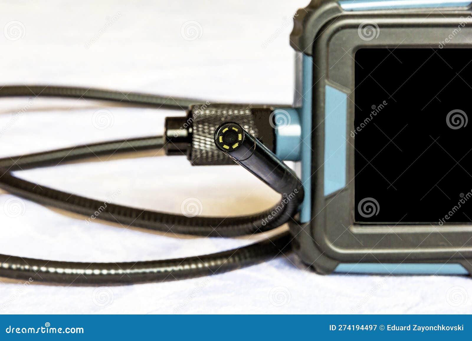 Endoscope Camera on the Table. Flexible Inspection Camera Stock Image ...